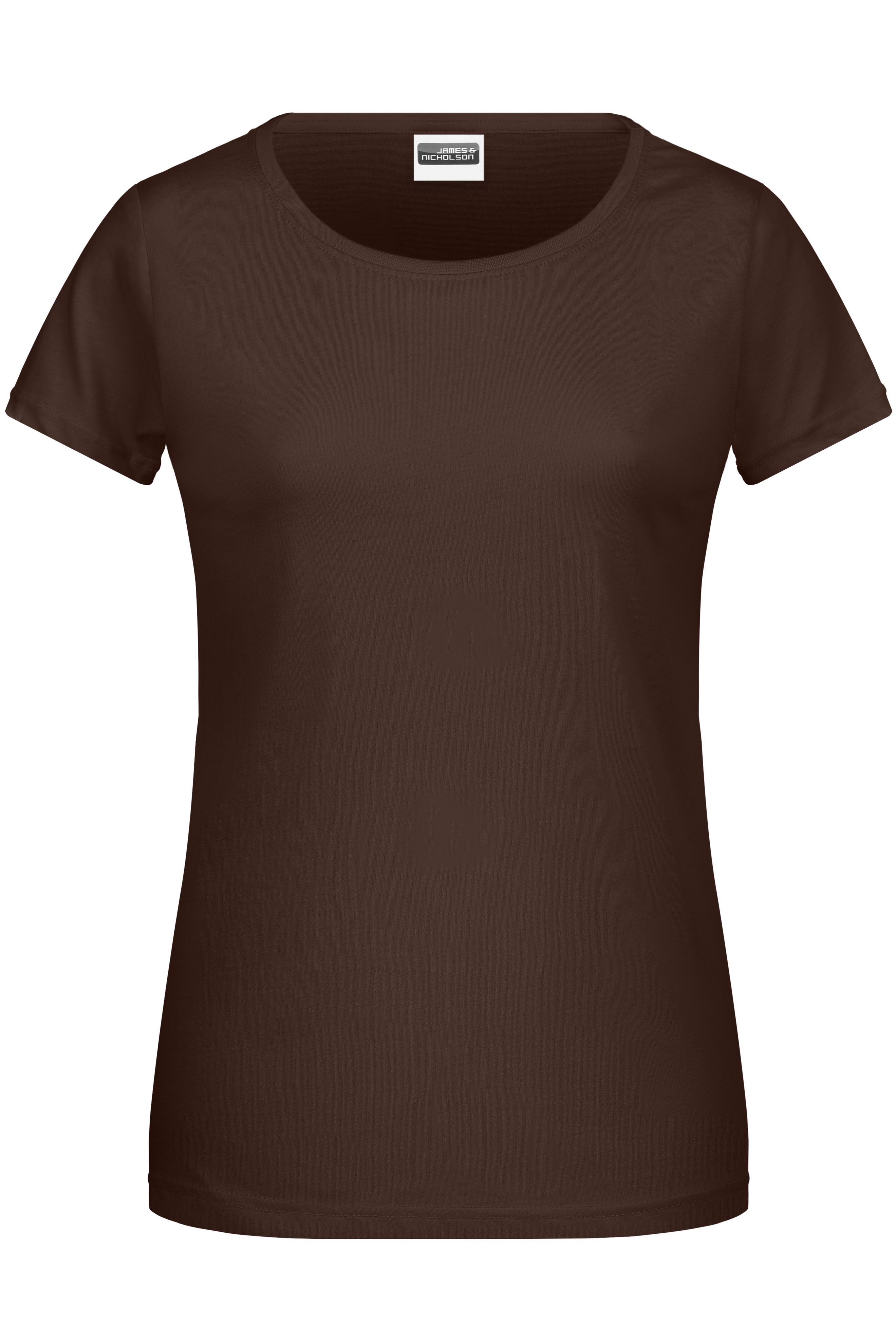 Damen Ladies' Basic-T Brown-Daiber