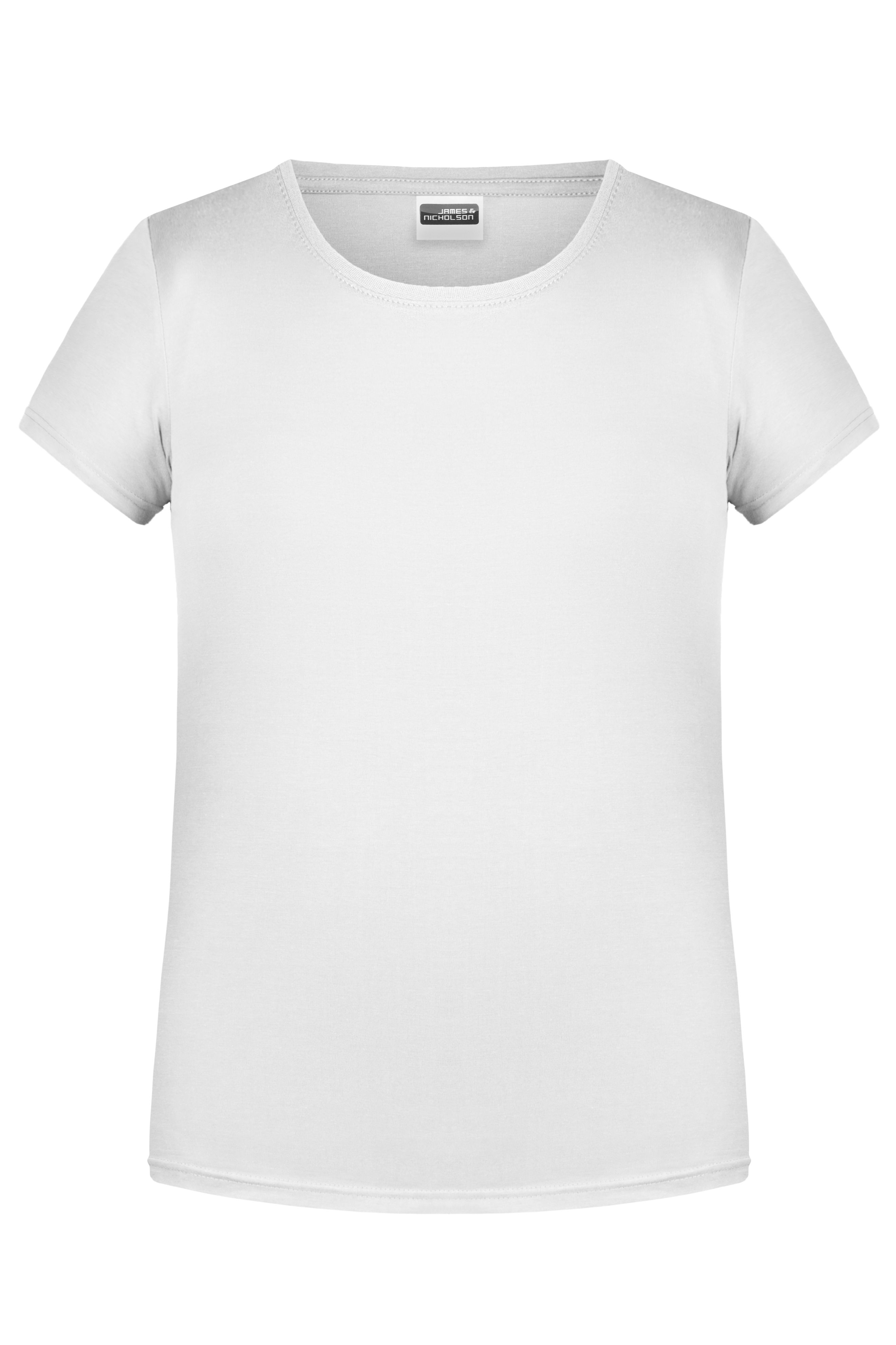 Kinder Girls' Basic-T White-Daiber