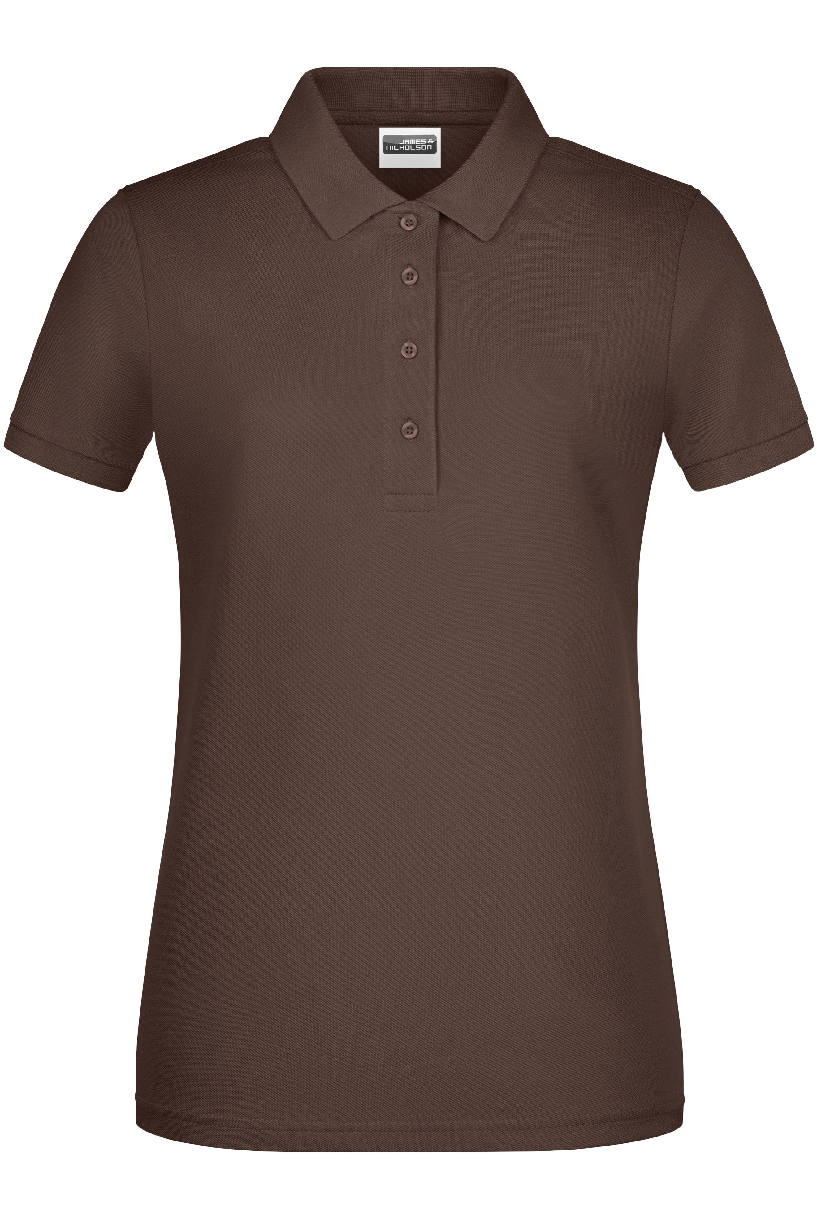 Ladies Ladies' Basic Polo Brown-Daiber