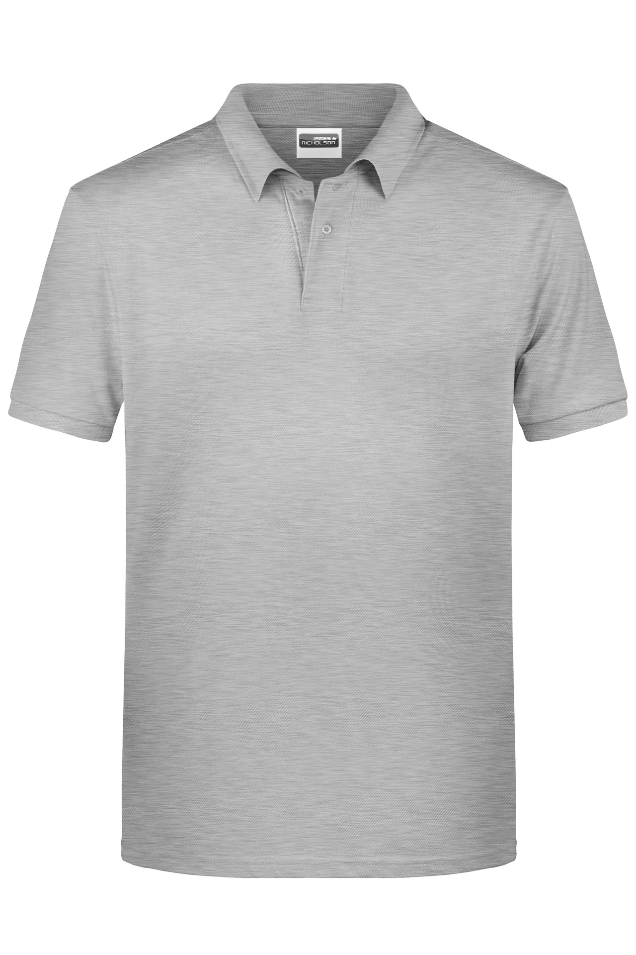 Homme Polo homme bio décontracté Gris-chiné-Daiber