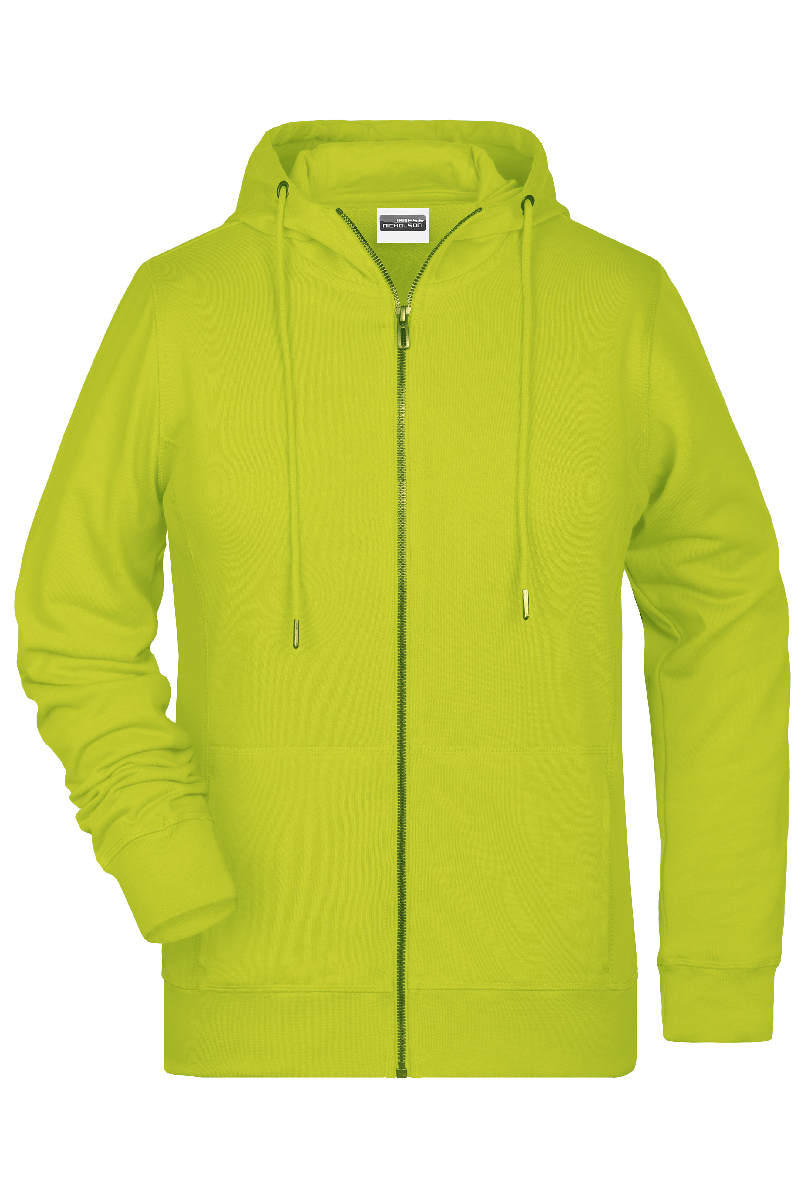 Damen Ladies' Zip Hoody OCS Blended & RCS Acid-yellow-Daiber