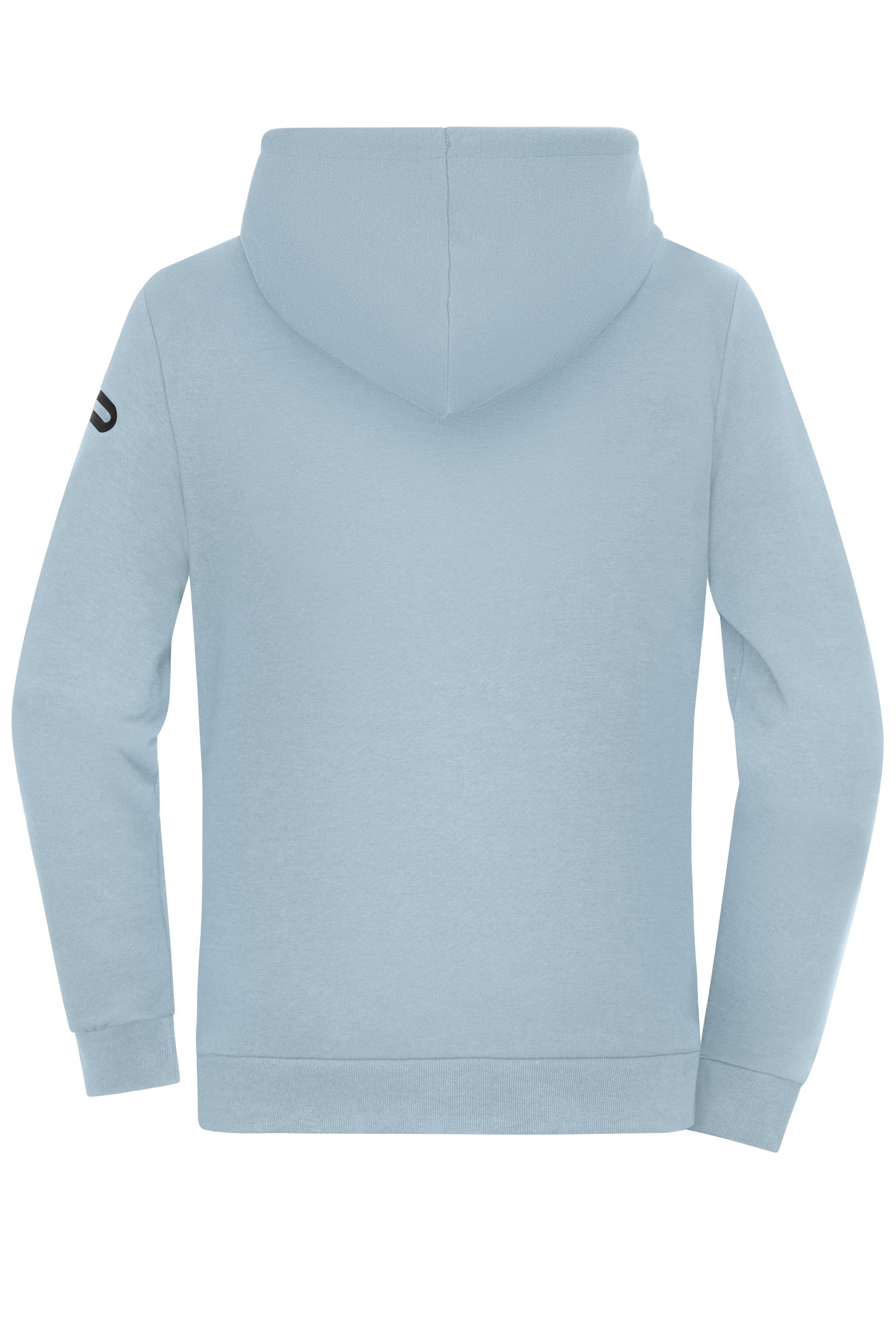 Damen Ladies' Hoody Interlock OCS Blended & RCS Milky-blue-Daiber