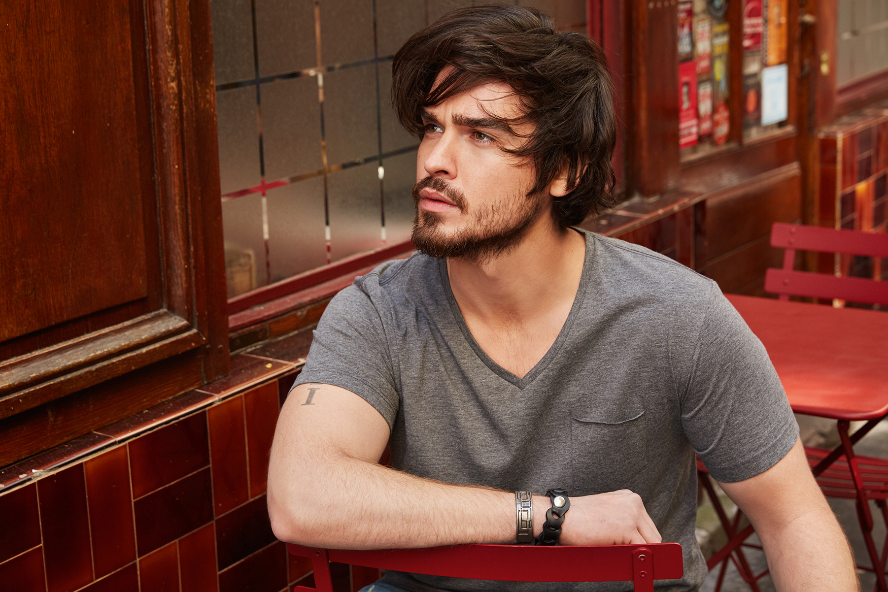 Herren Men's-T Pocket Navy-Daiber