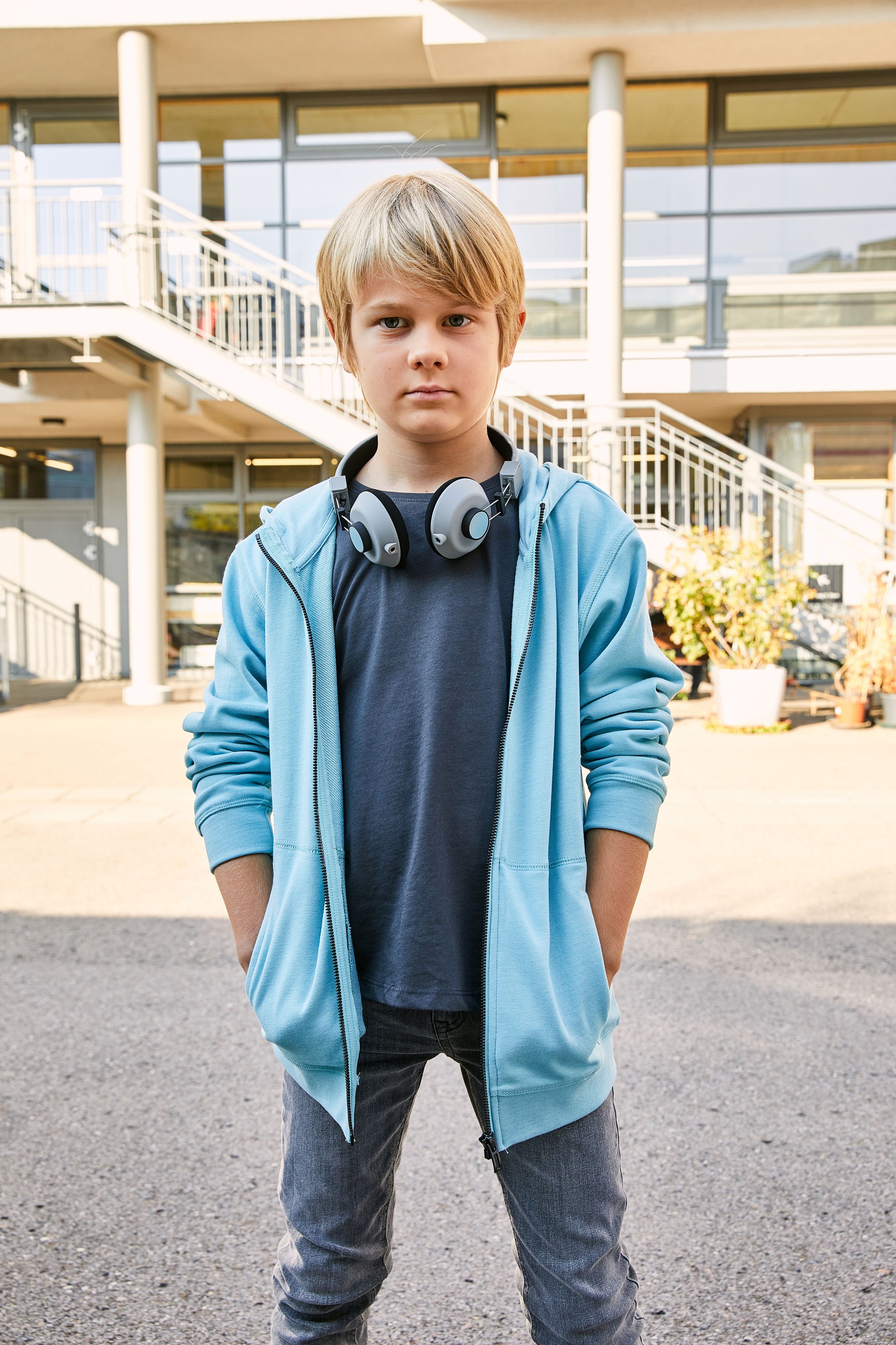 Kids Children's Zip Hoody OCS Blended & RCS Ash-Daiber