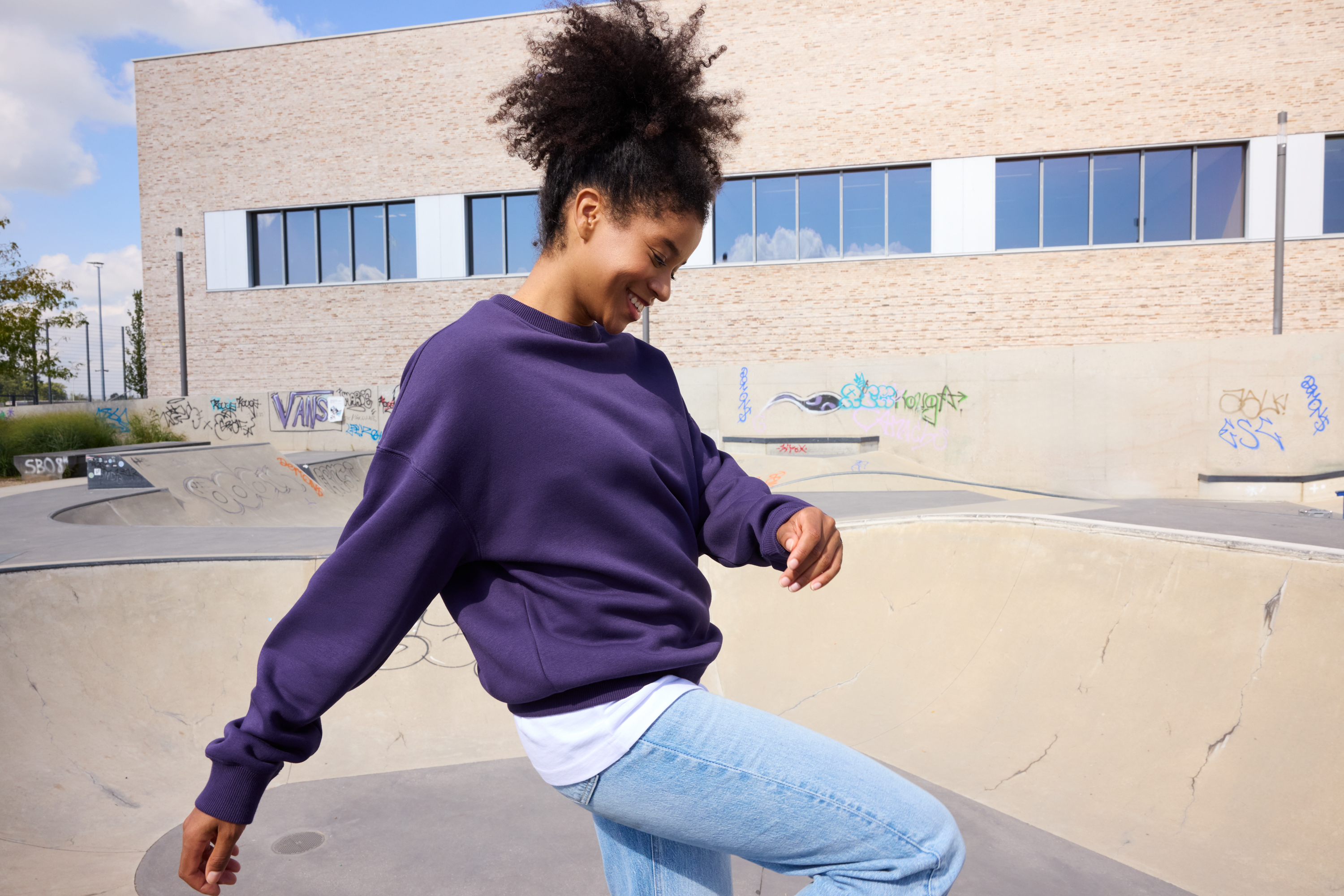 Unisex Oversized Sweat UNISEX OCS Blended & RCS White-Daiber