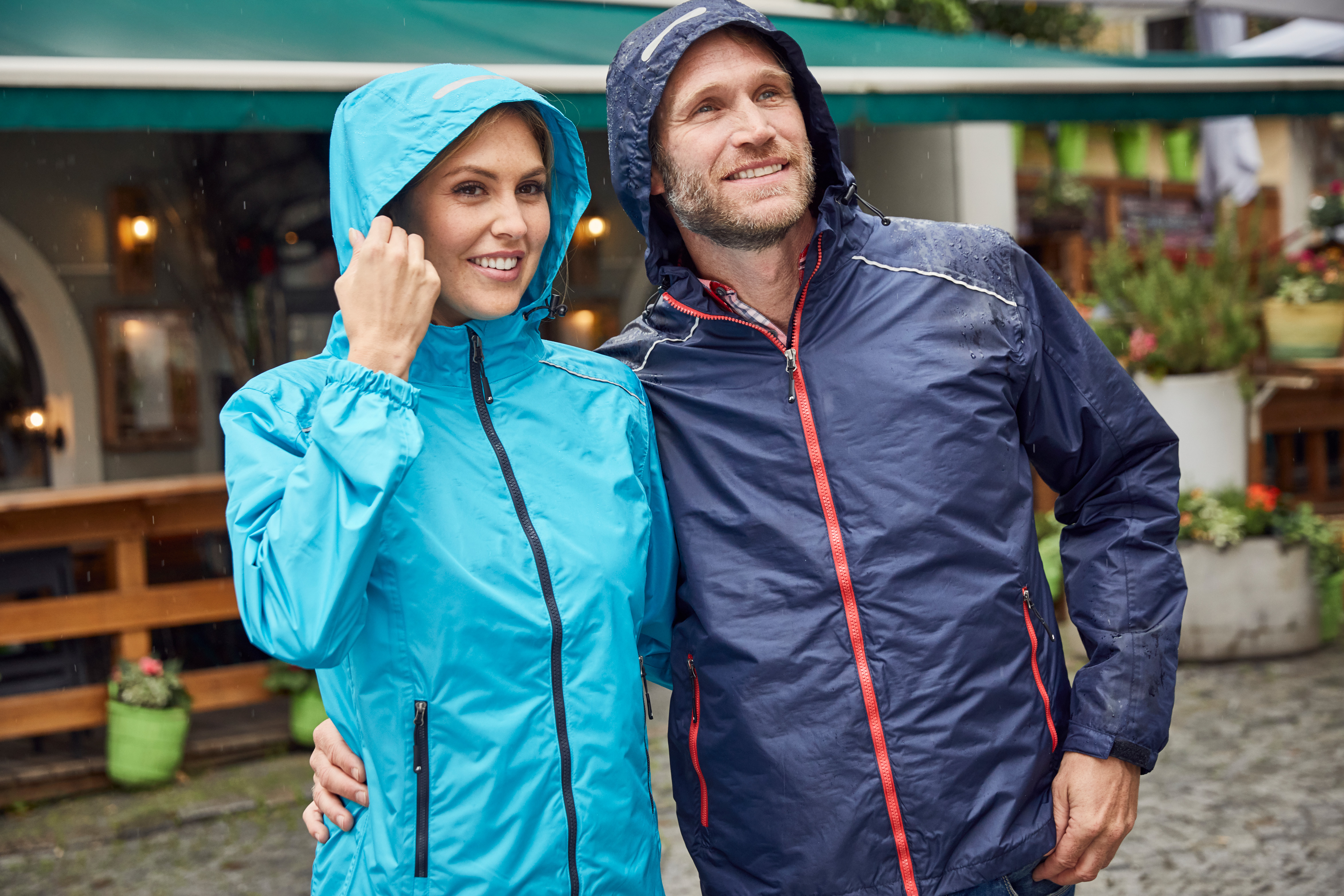 Damen Ladies' Rain Jacket Royal/navy-Daiber