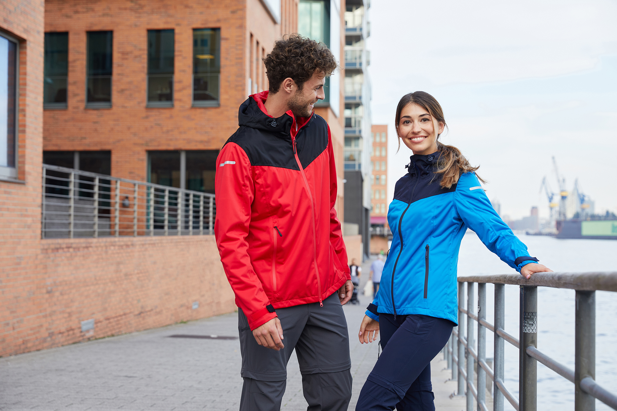 Herren Men's Allweather Jacket Neon-orange/black-Daiber