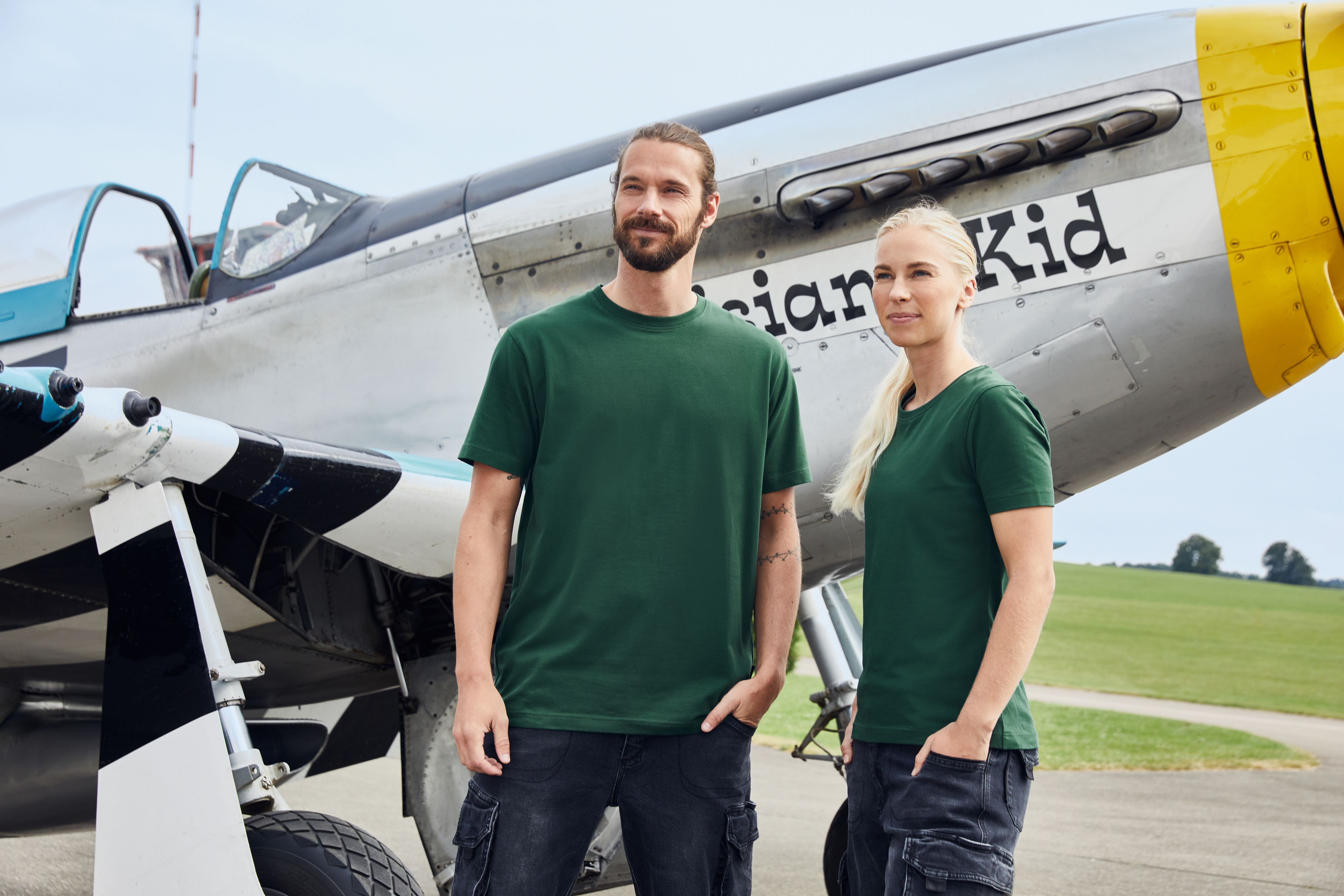 Herren Men's ORGANIC Stretch-T Work - SOLID - OCS Blended Black-Daiber