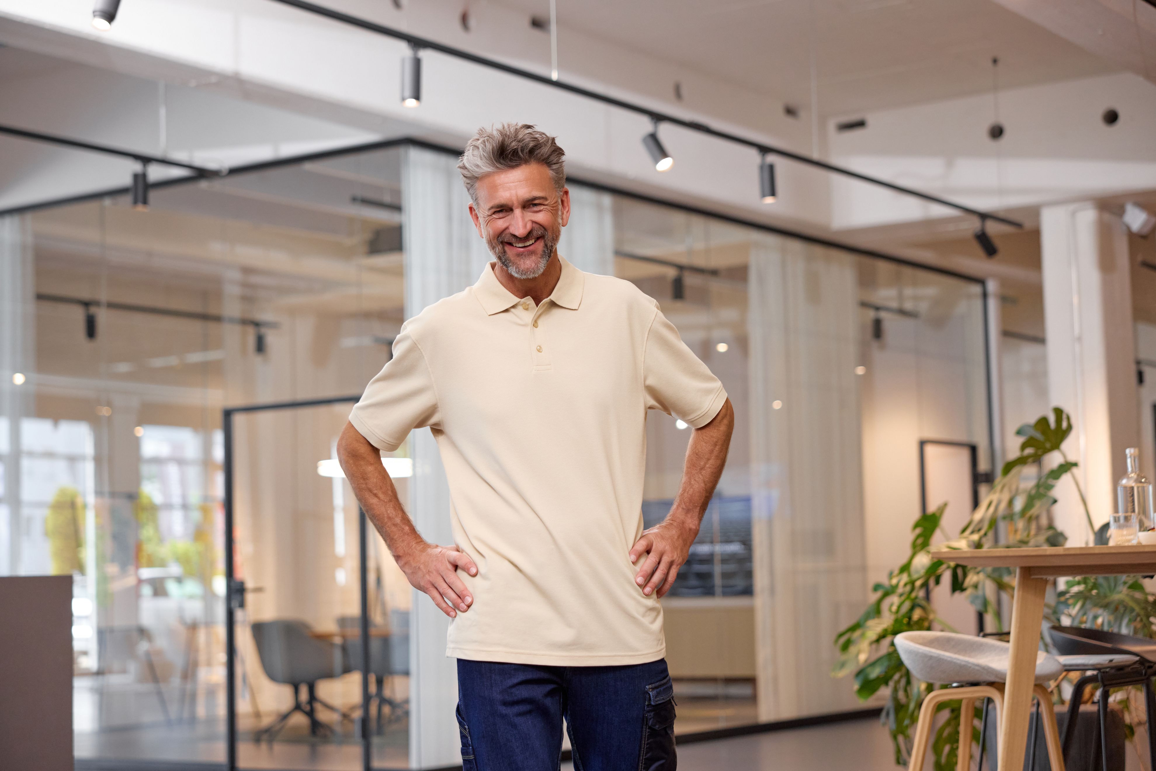 Men Men's BIO Workwear Polo OCS Blended Spicy-orange-Daiber