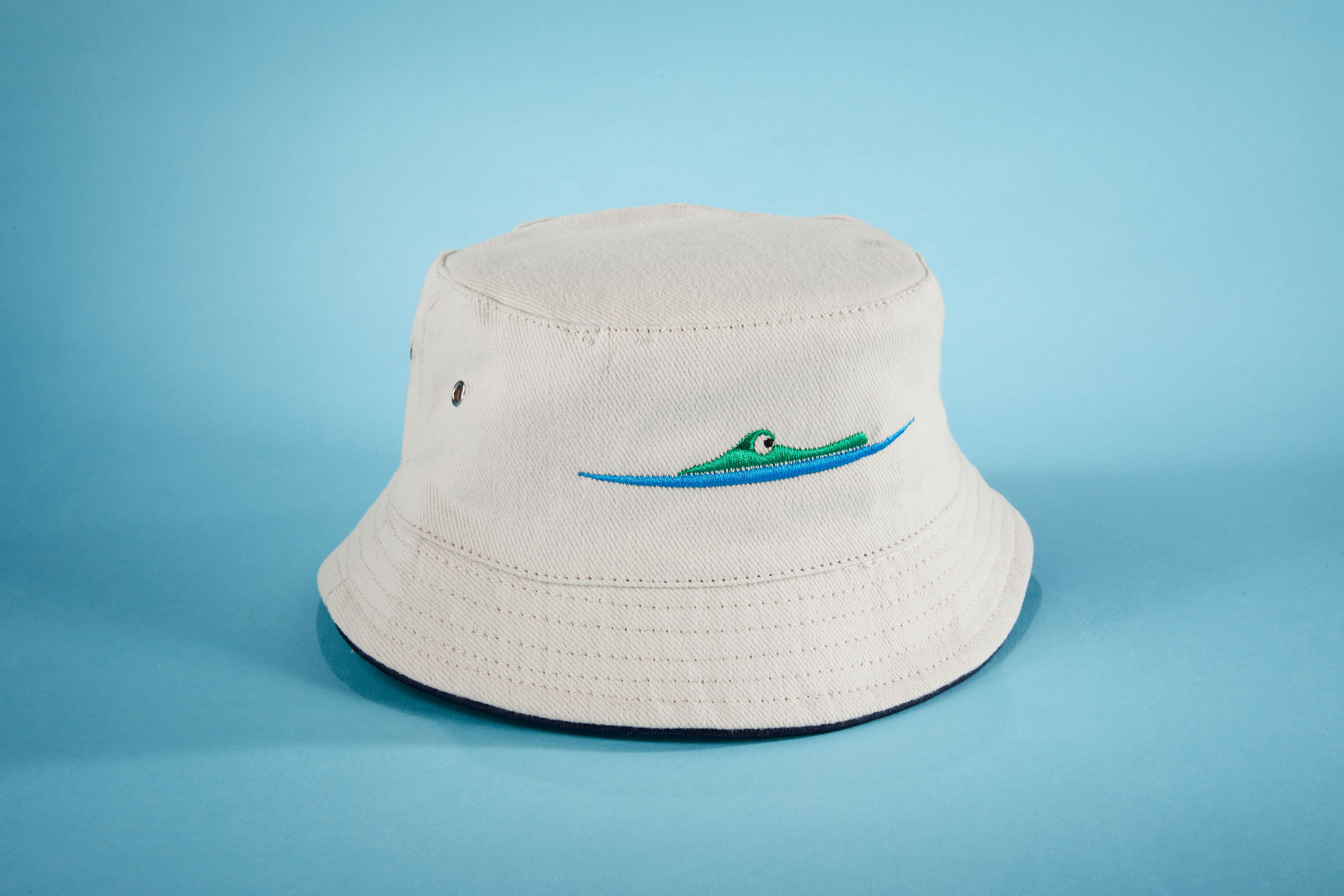 Kids Fisherman Piping Hat for Kids Khaki/black-Daiber