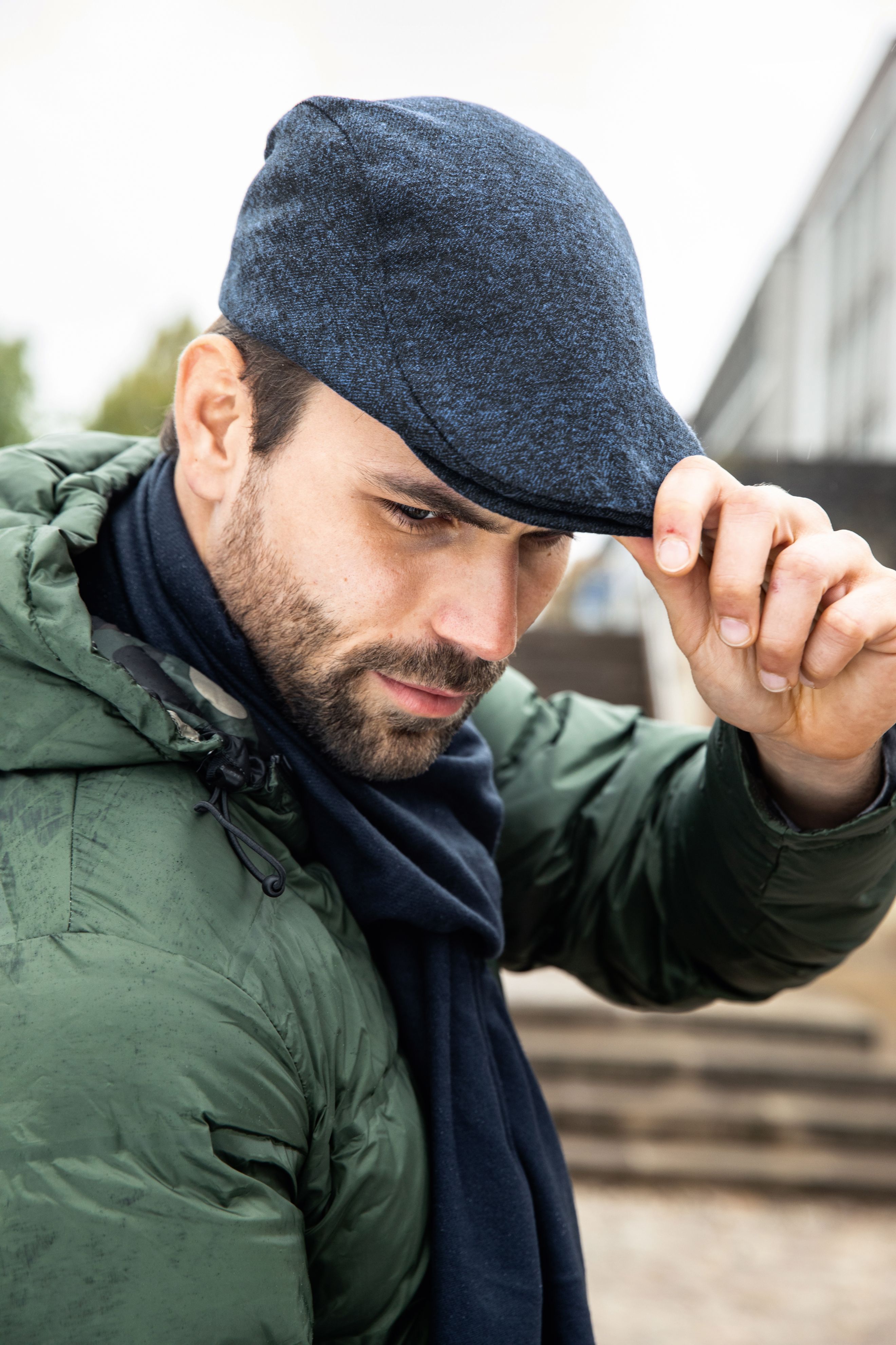 Unisex Dandy Cap Light-grey/black-Daiber