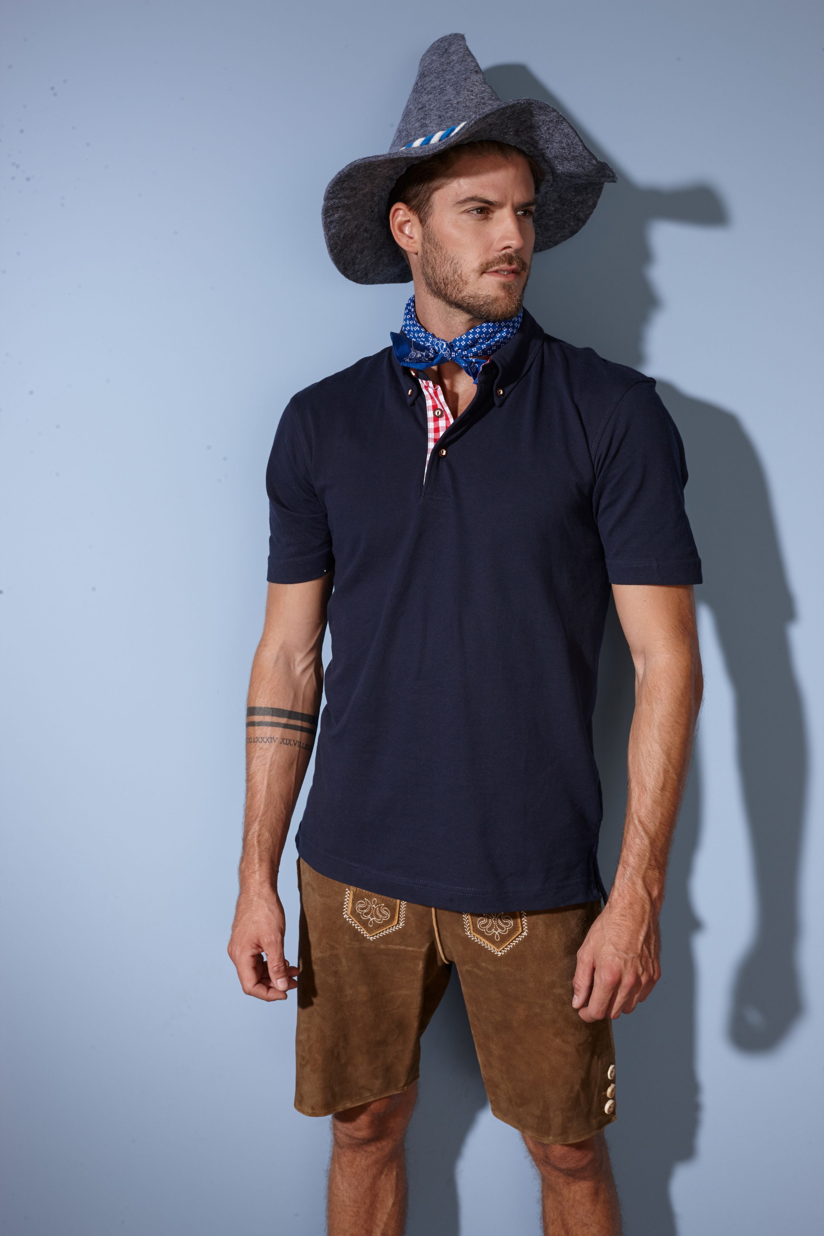 Unisex Traditional Bandana Sky-blue-Daiber