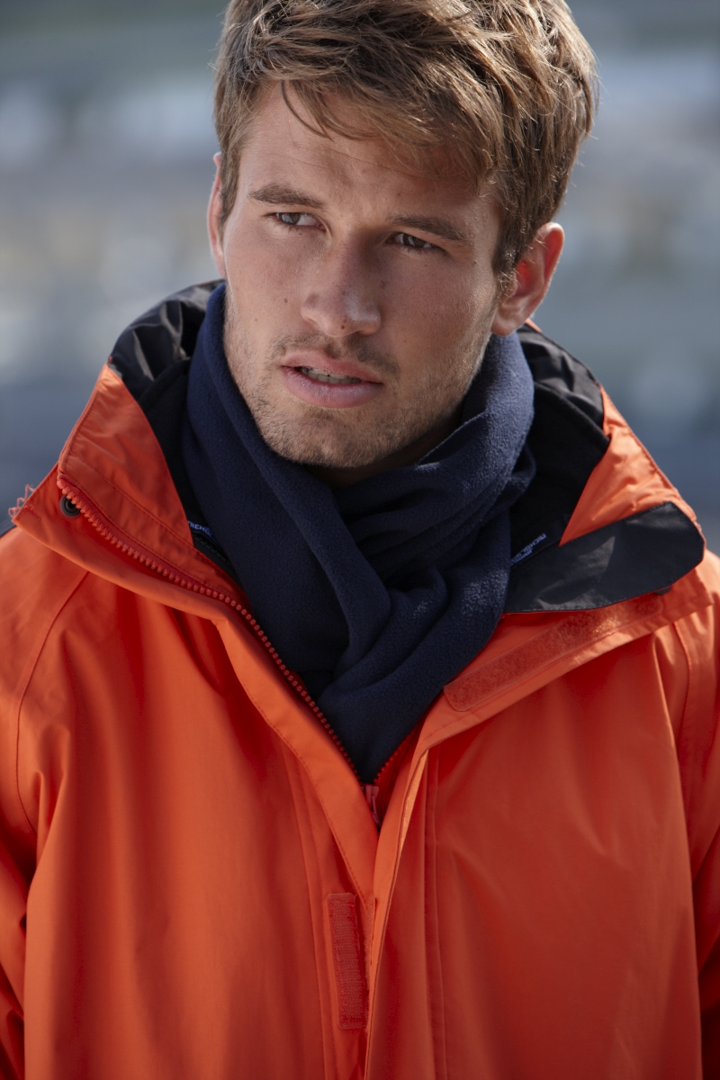 Unisex Fleece Scarf Black-Daiber