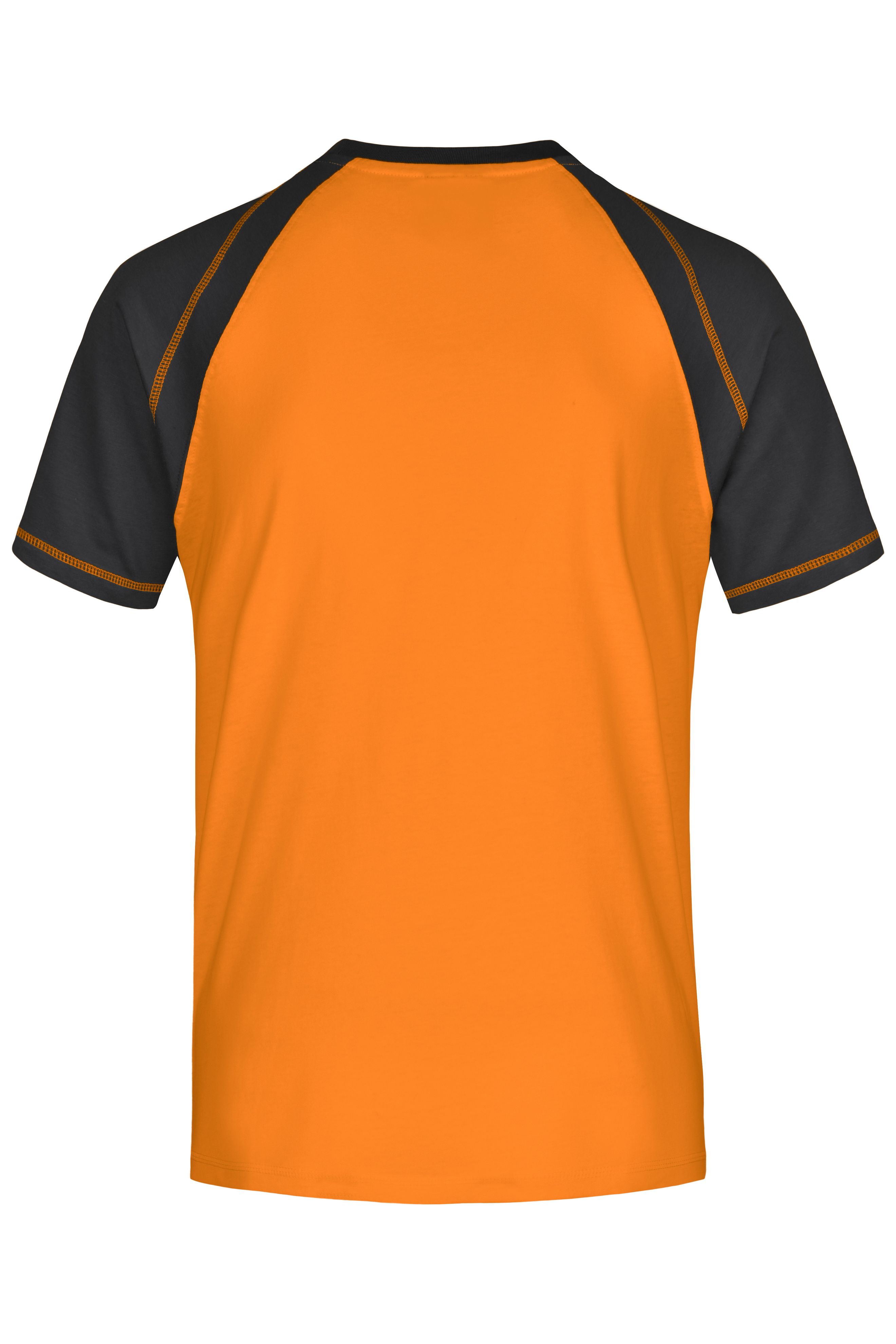 Men Men's Raglan-T Orange/black-Daiber