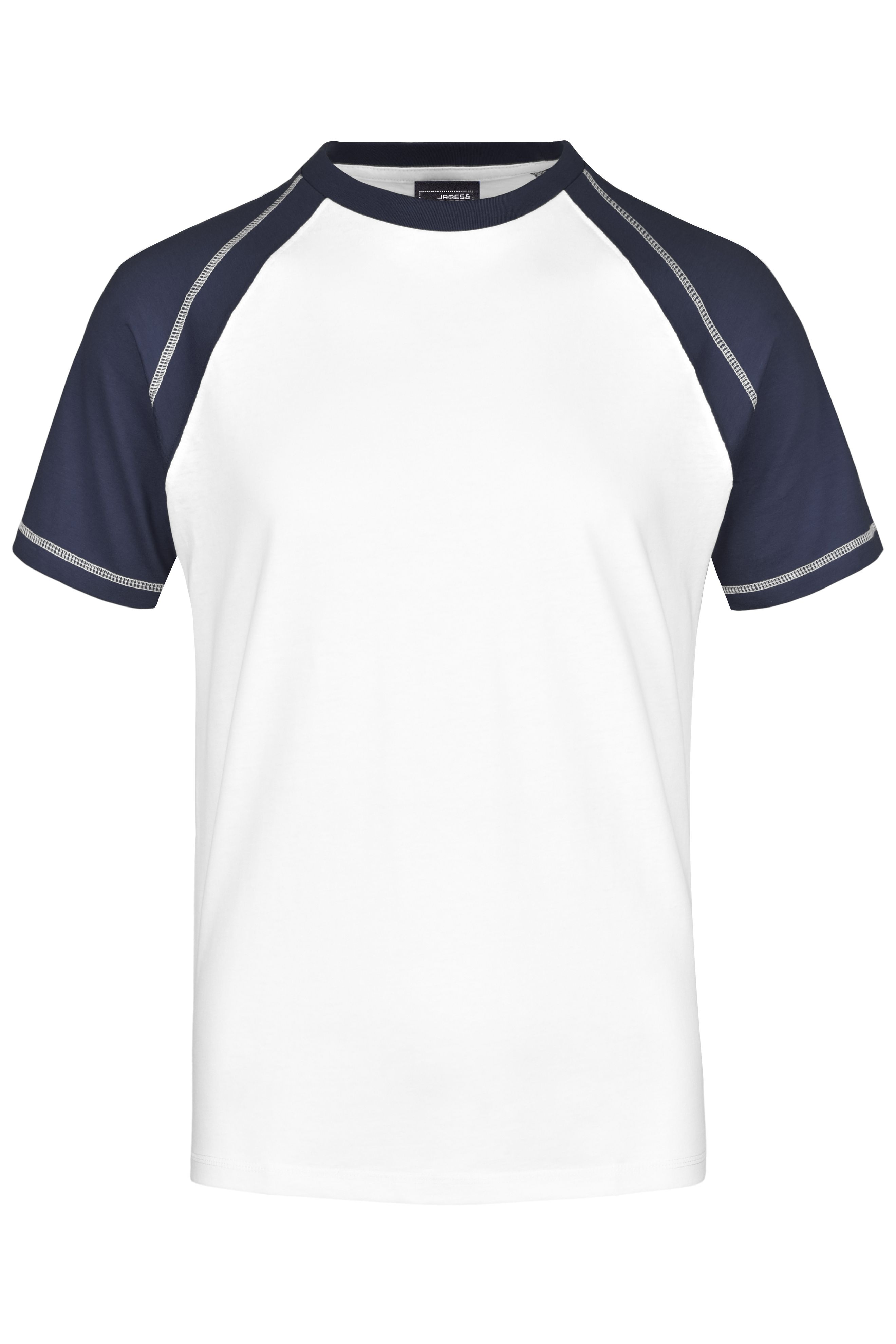 Herren Men's Raglan-T White/navy-Daiber