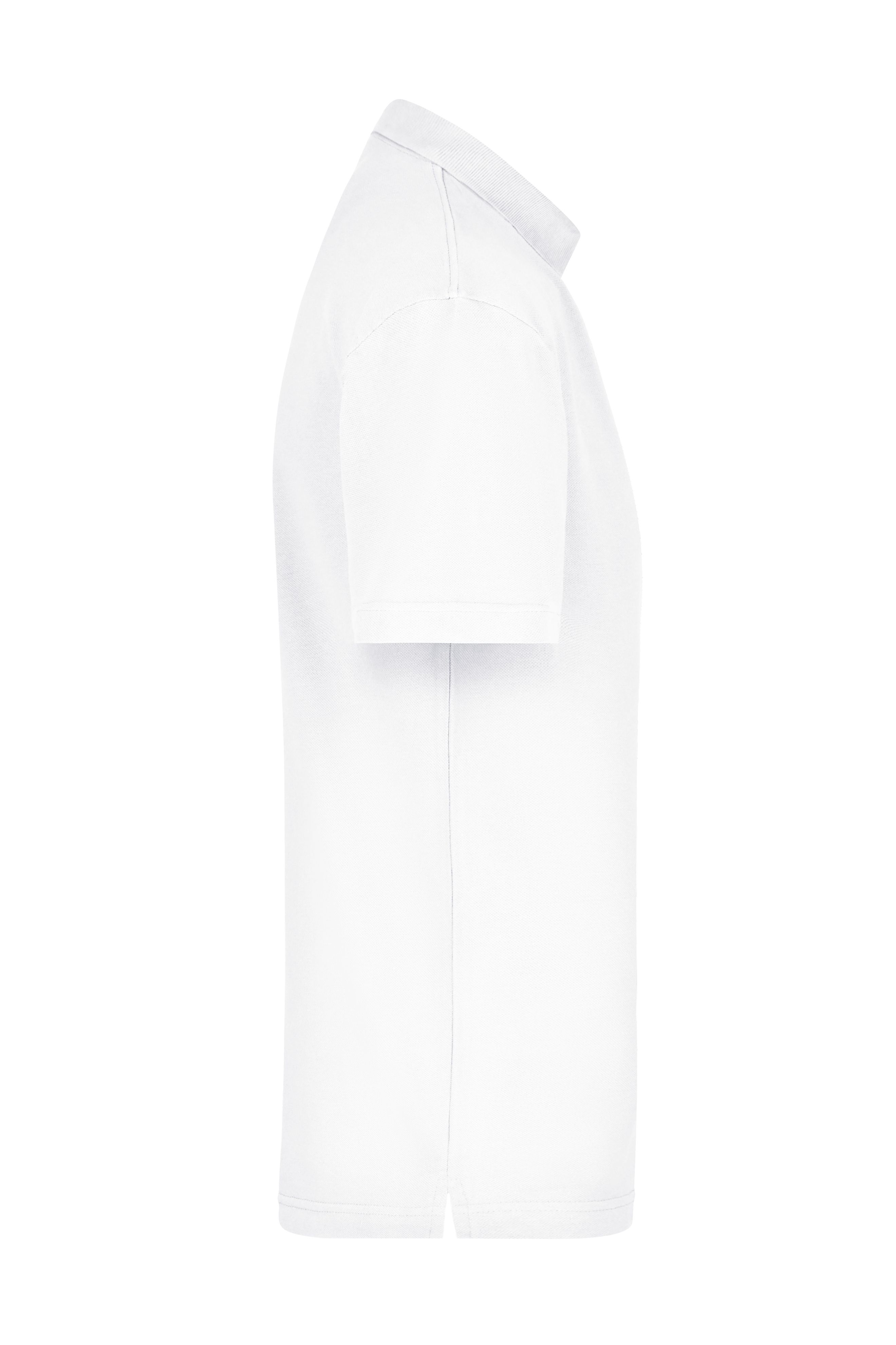 Herren Polo-Piqué Heavy White-Daiber