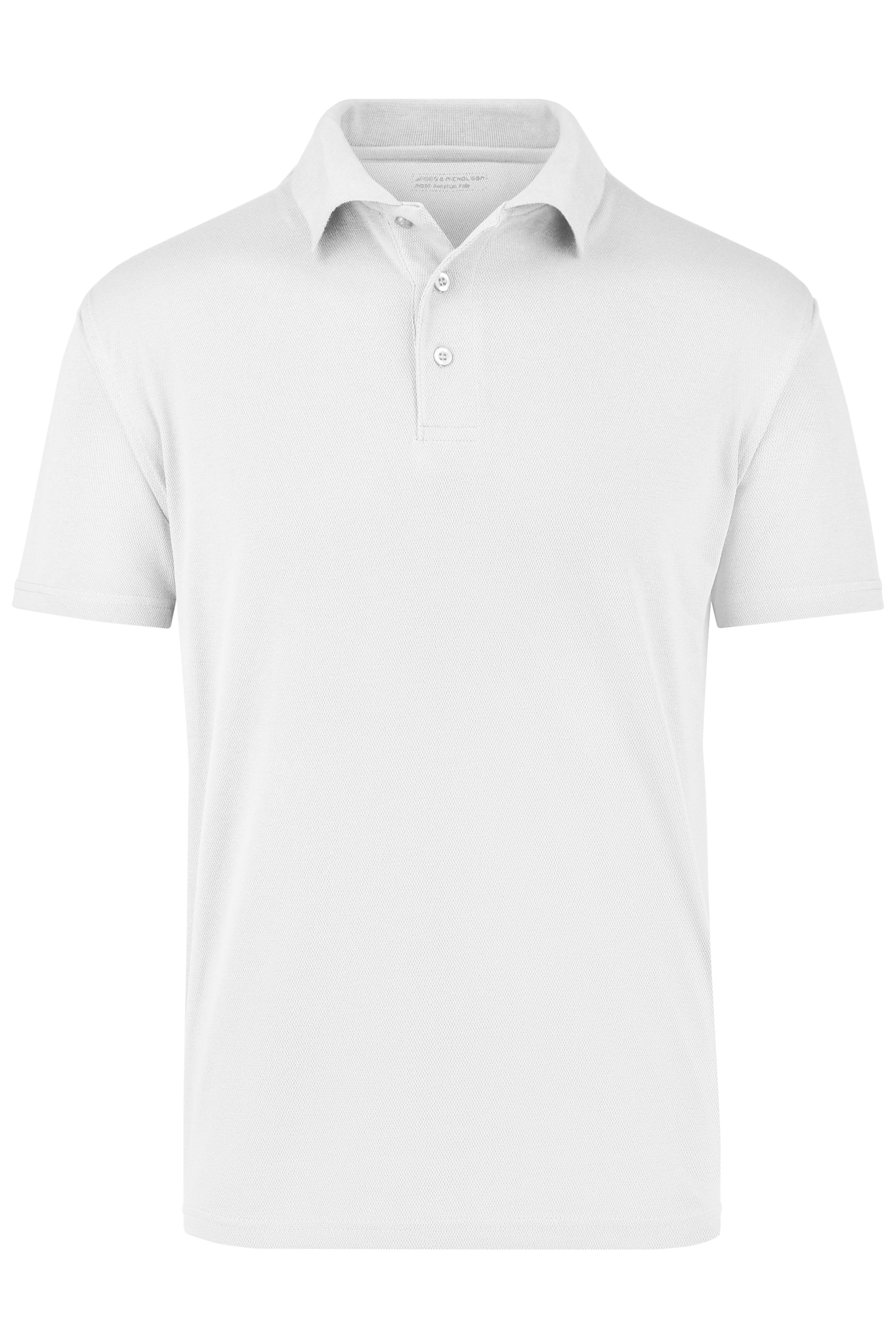 Herren Function Polo White-Daiber