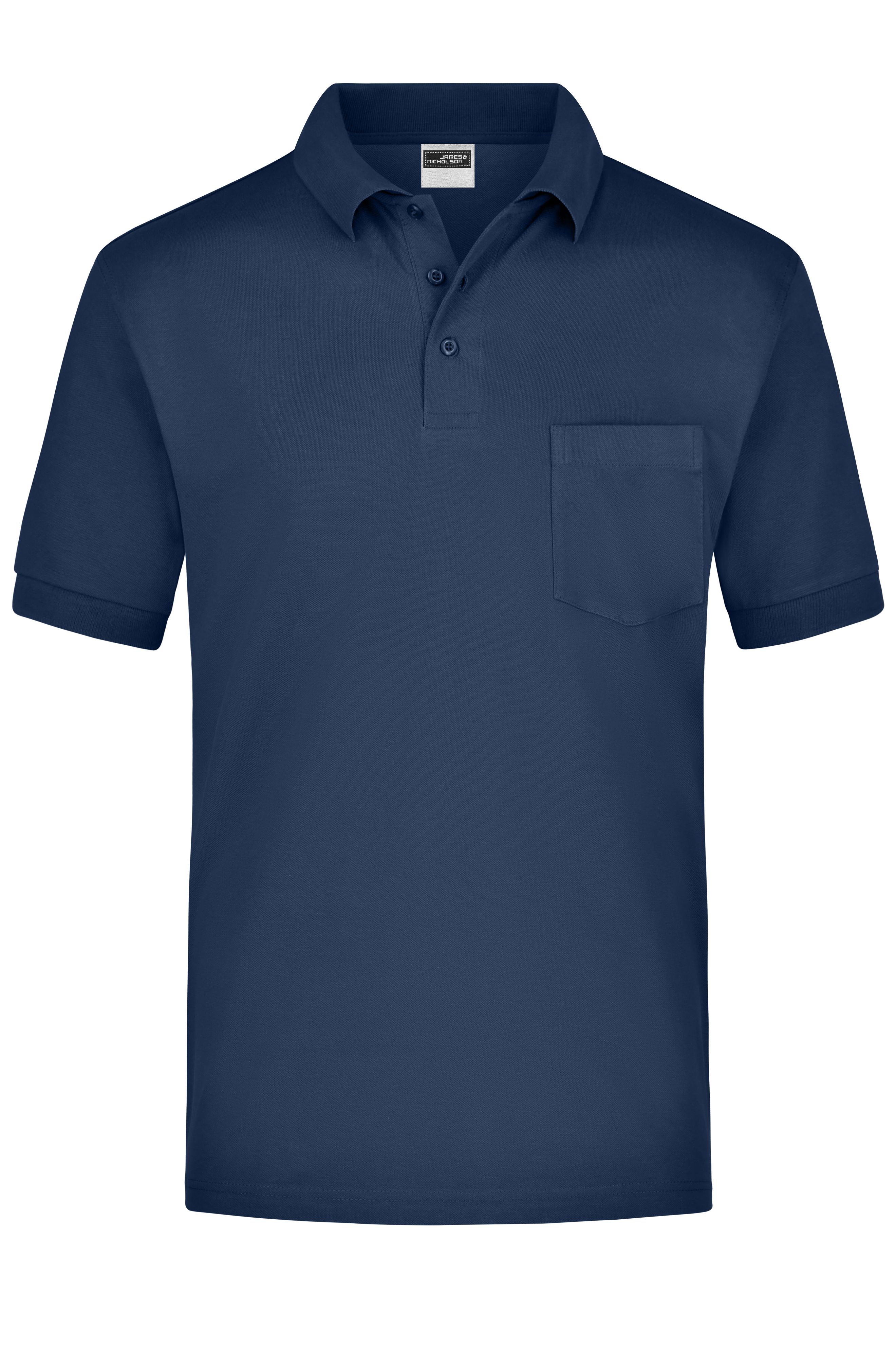 Men Polo Piqué Pocket Navy-Daiber