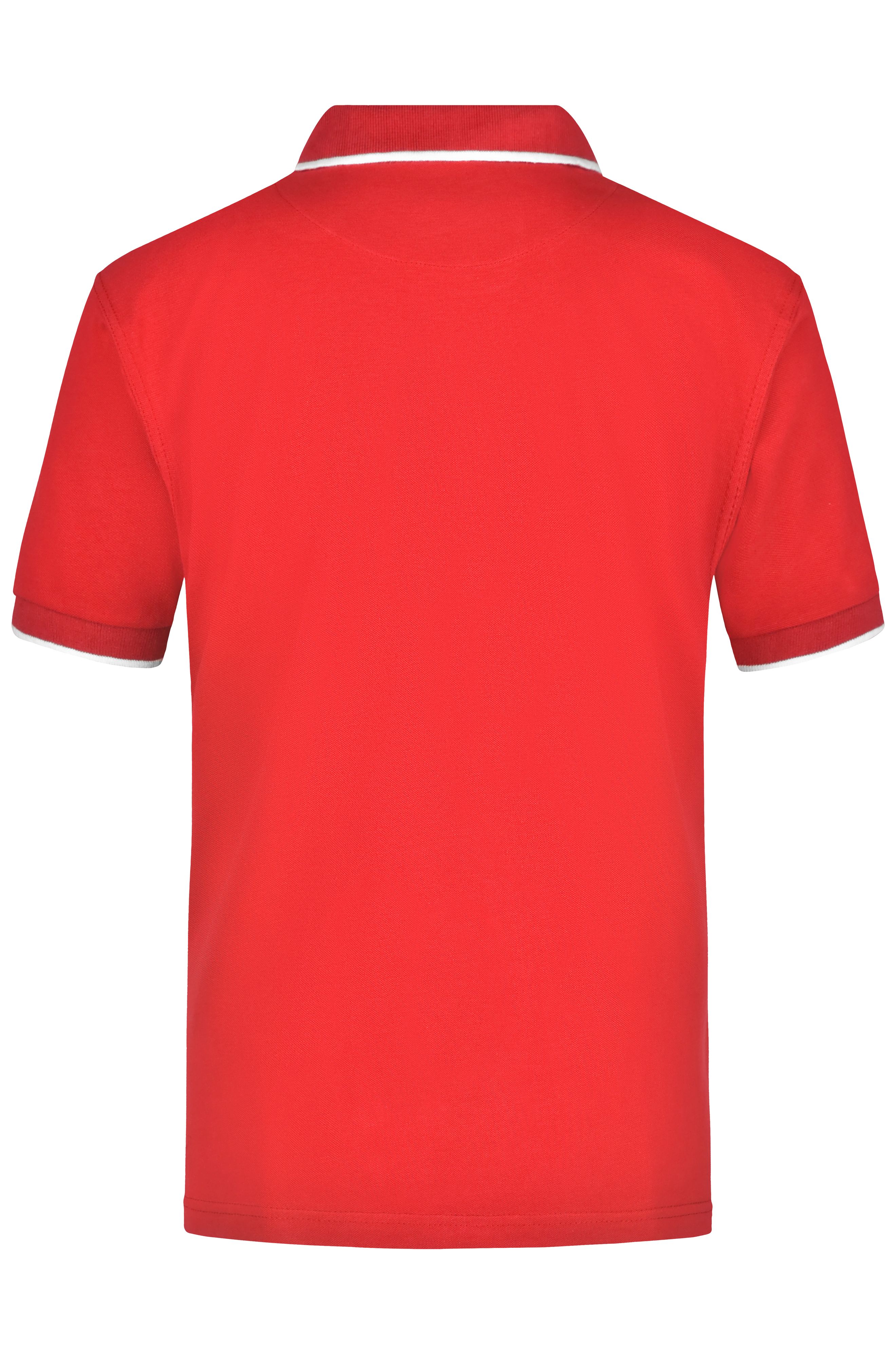 Men Polo Tipping Red/white-Daiber