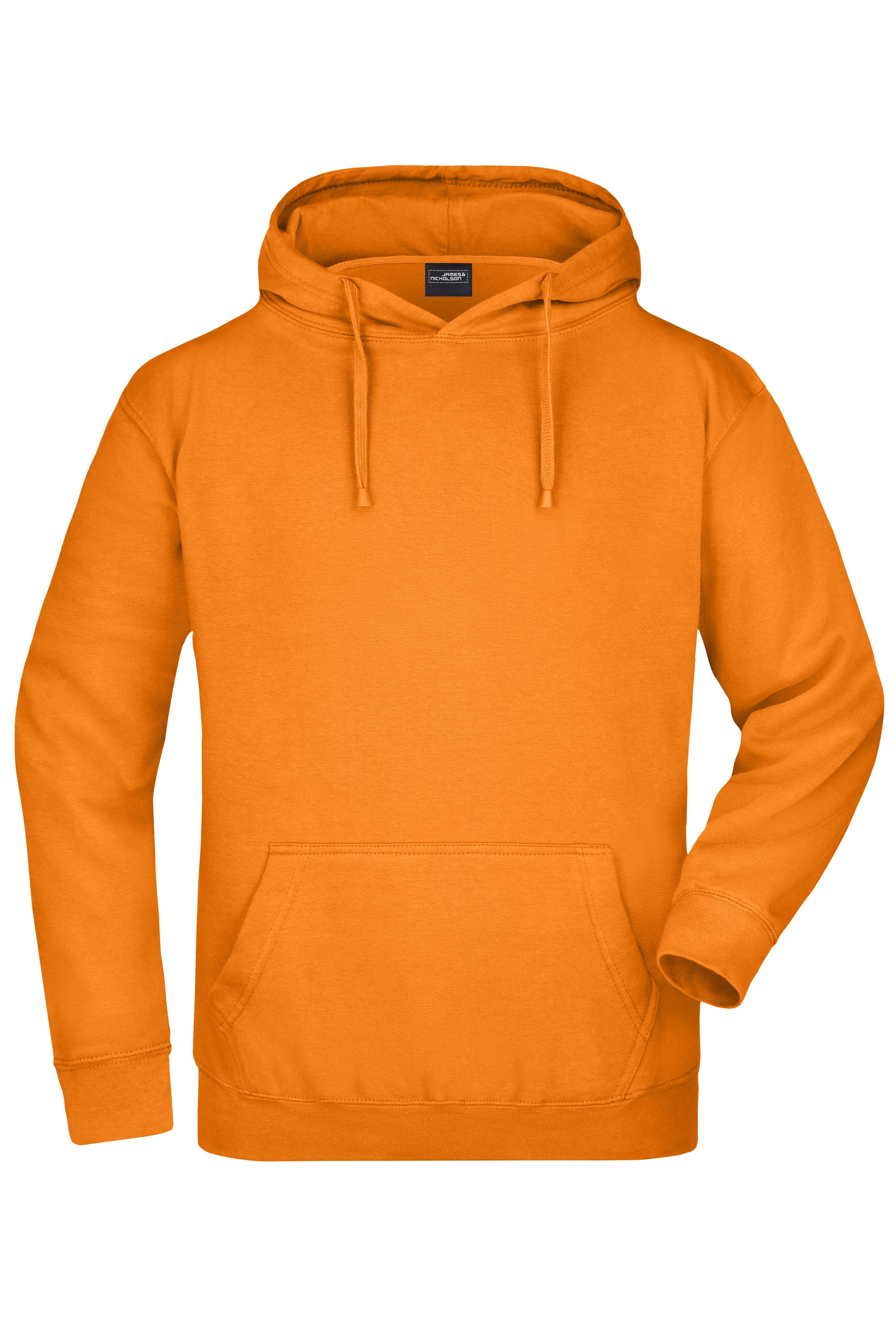 Herren Hooded Sweat Orange-Daiber