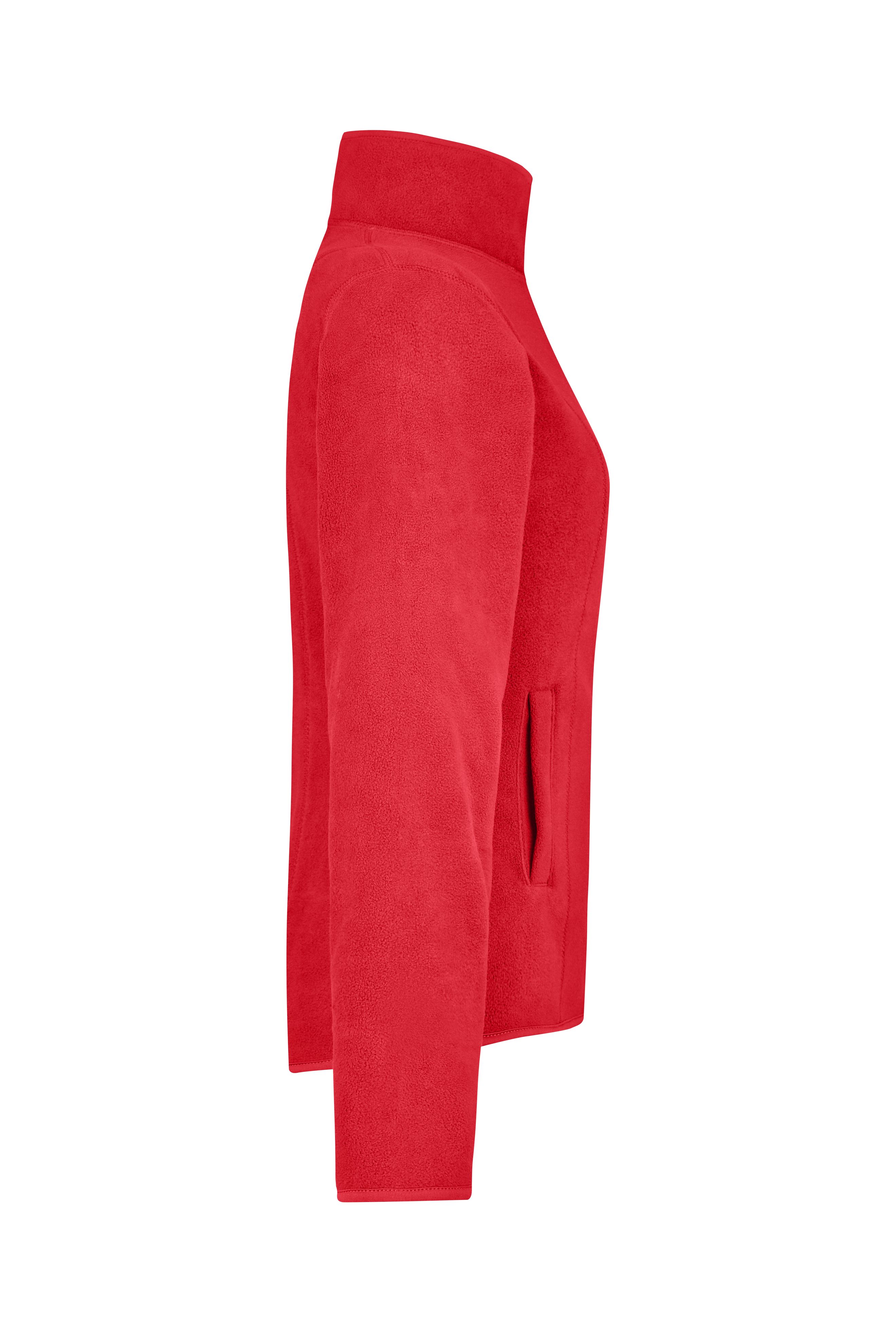 Damen Girly Microfleece Jacket Red-Daiber