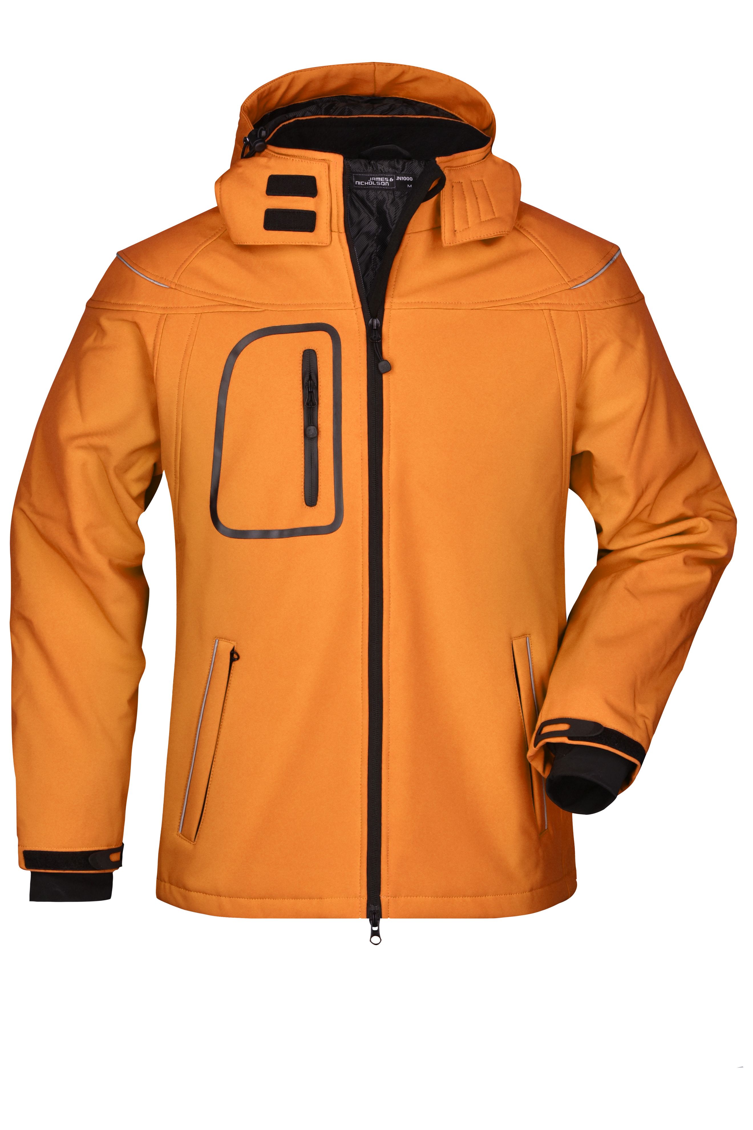 Men Mens Winter Softshell Jacket Orange Daiber