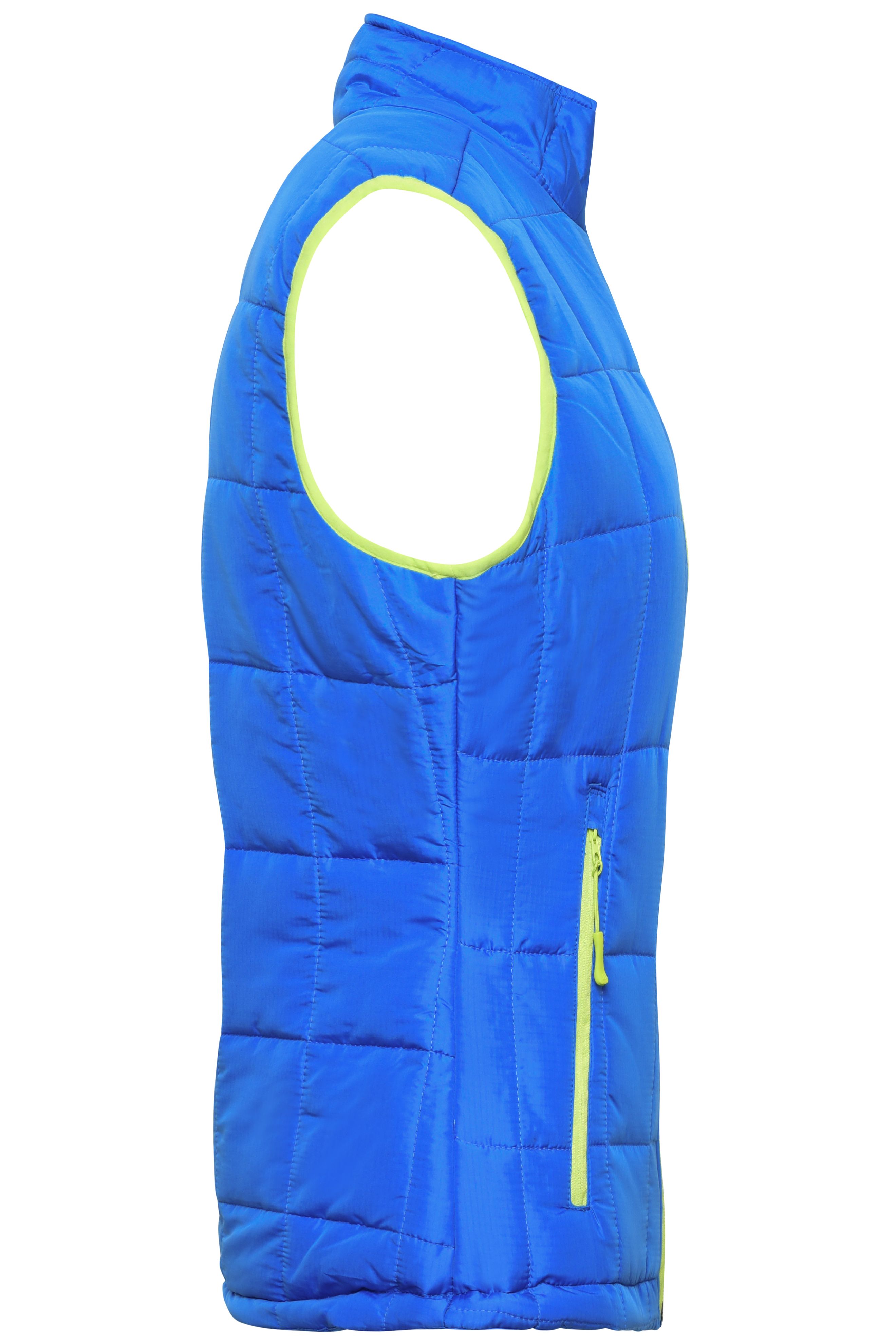 Damen Ladies Padded Light Weight Vest Aqua Lime Green Daiber