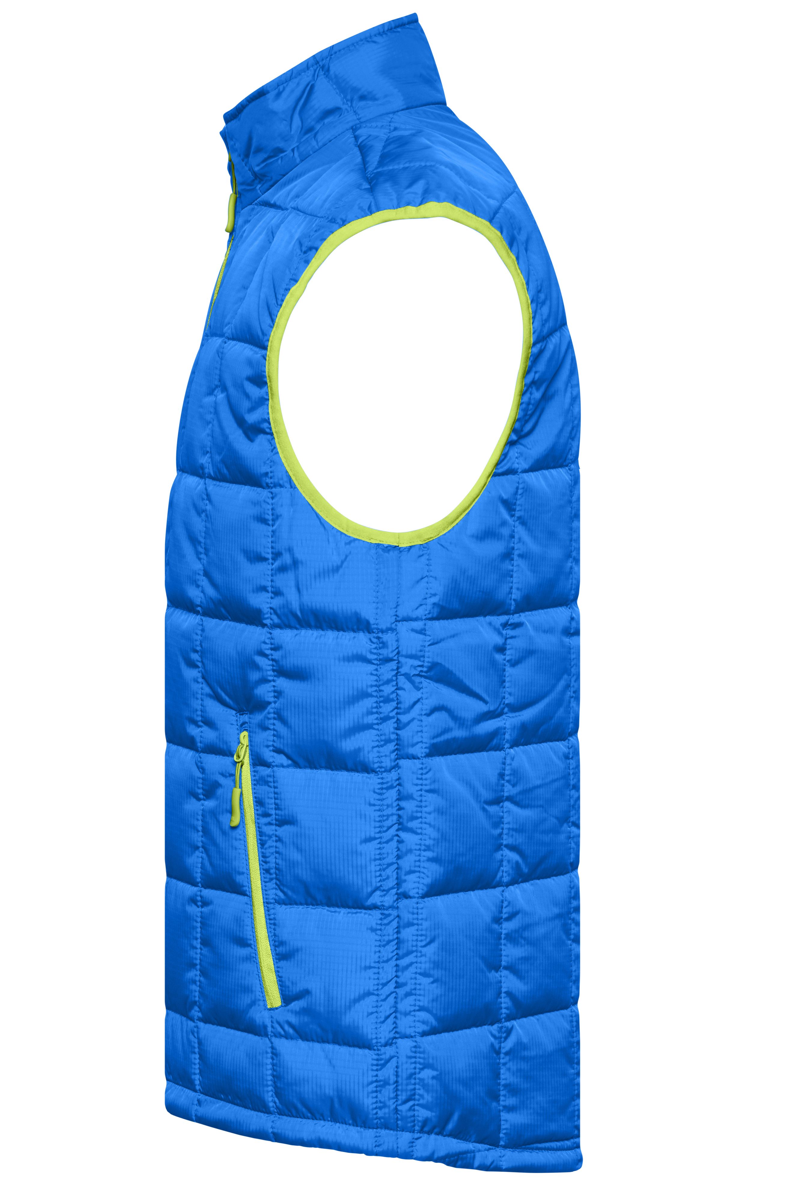 Herren Mens Padded Light Weight Vest Aqua Lime Green Daiber
