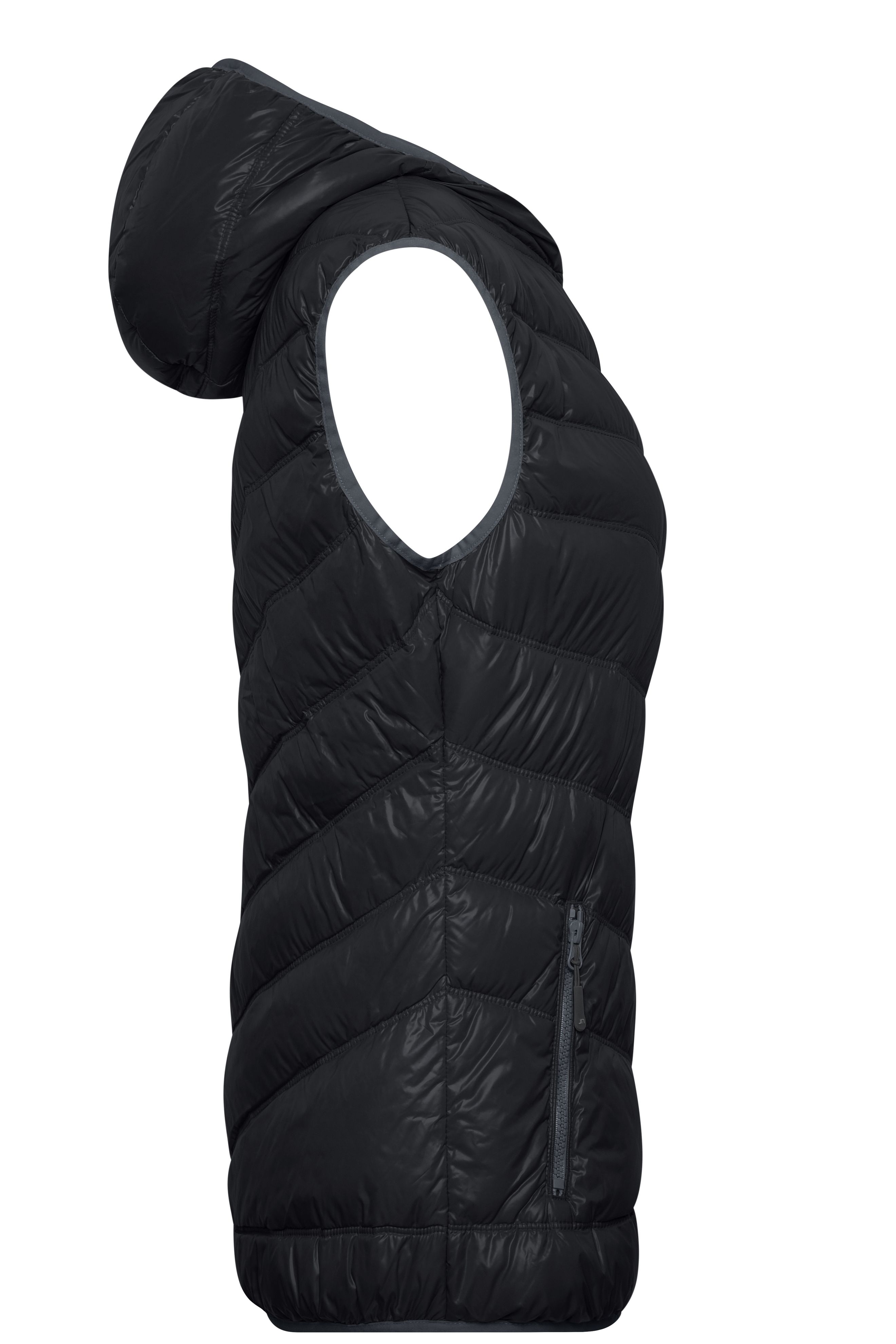 Damen Ladies' Down Vest Black/grey-Daiber