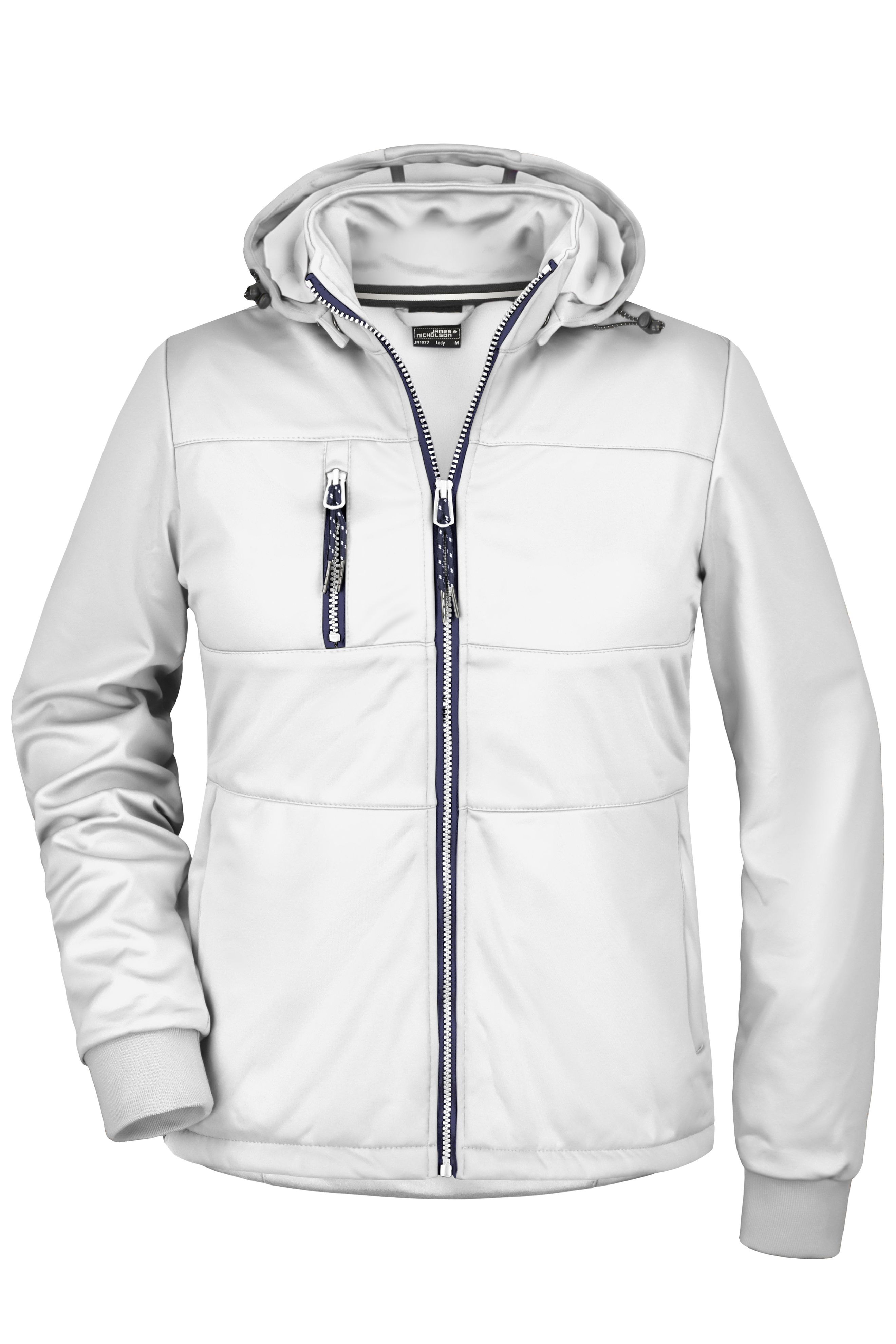 Damen Ladies' Maritime Jacket White/white/navy-Daiber