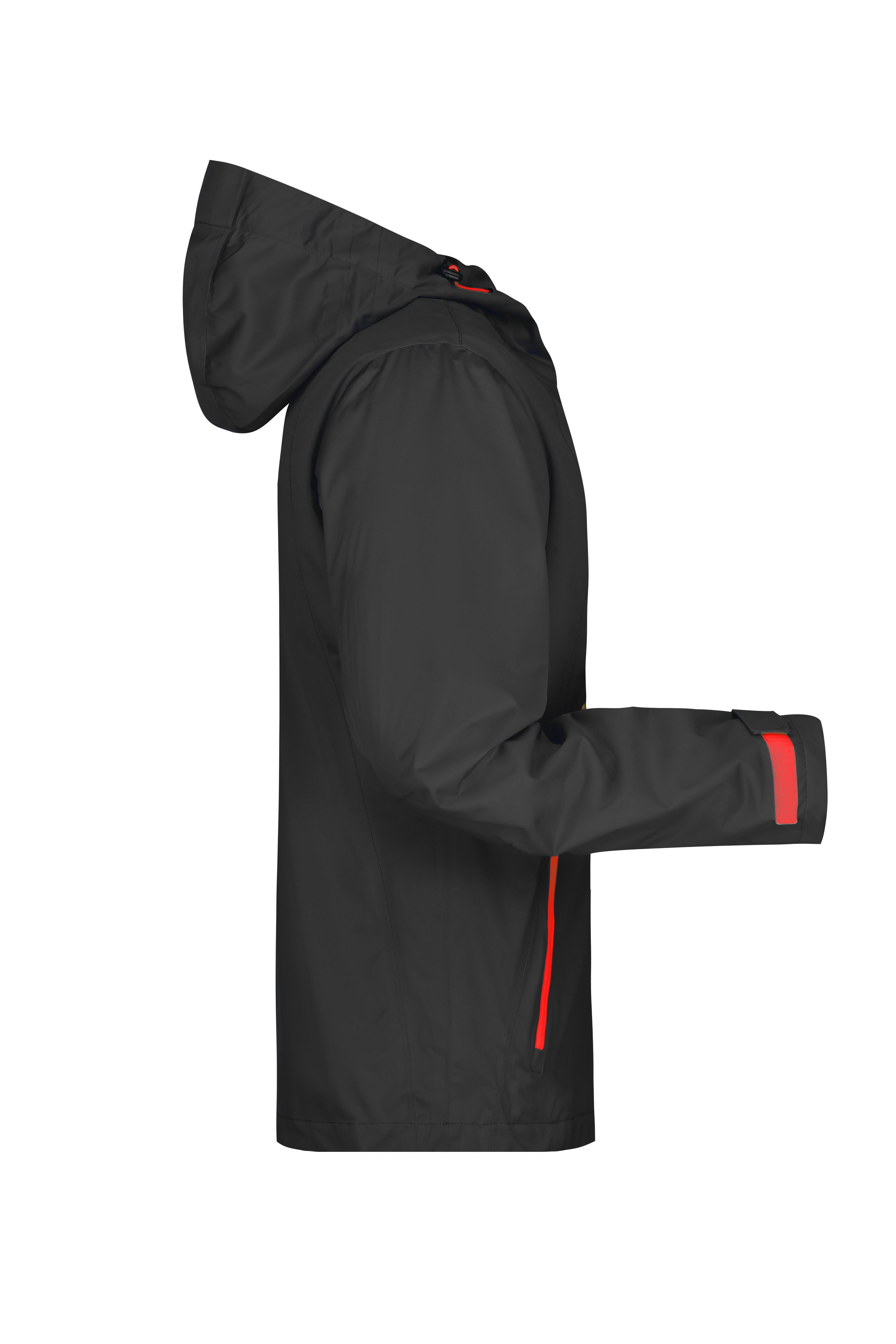 Men Men's Outdoor Jacket Black/red-Daiber