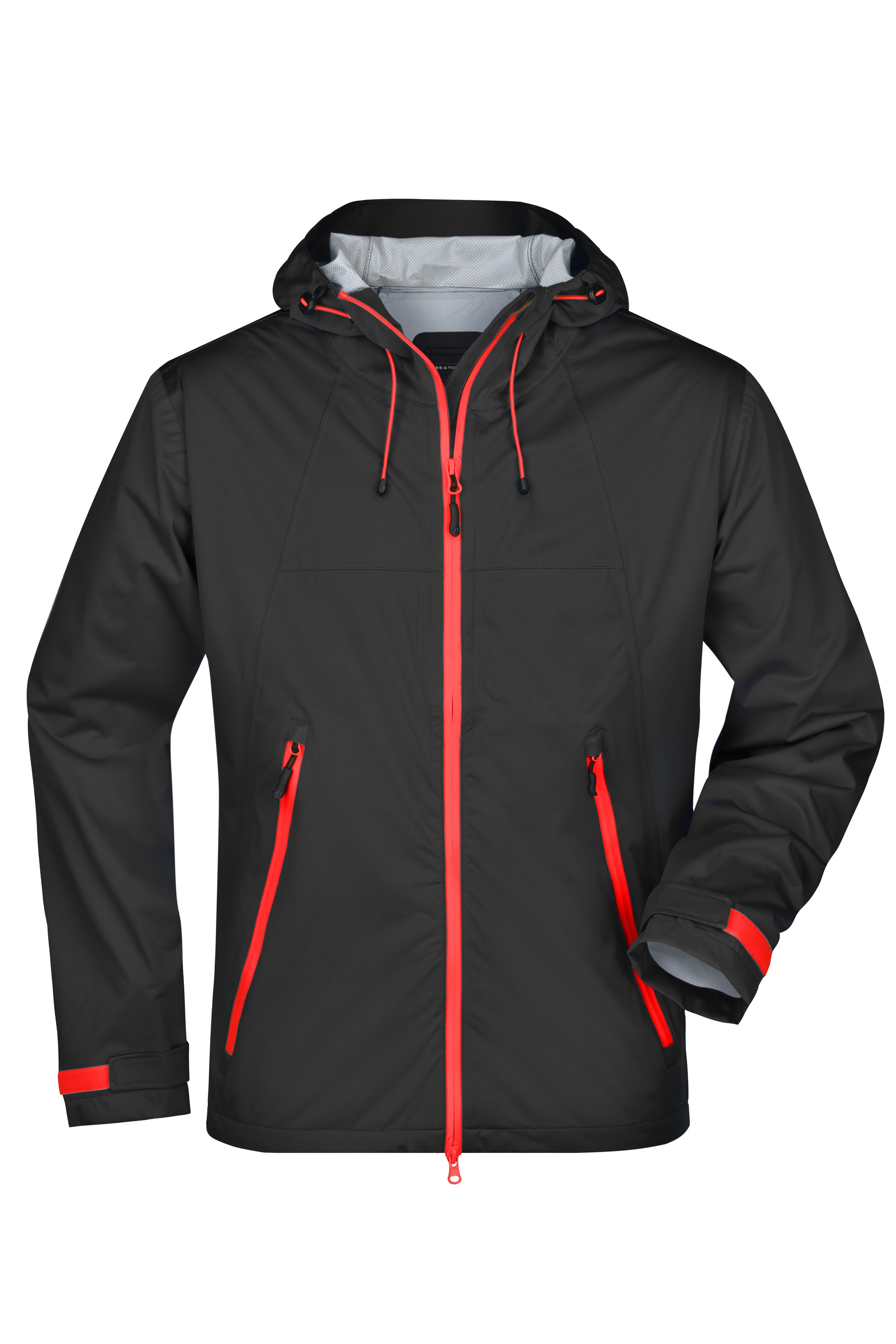 Men Men's Outdoor Jacket Black/red-Daiber