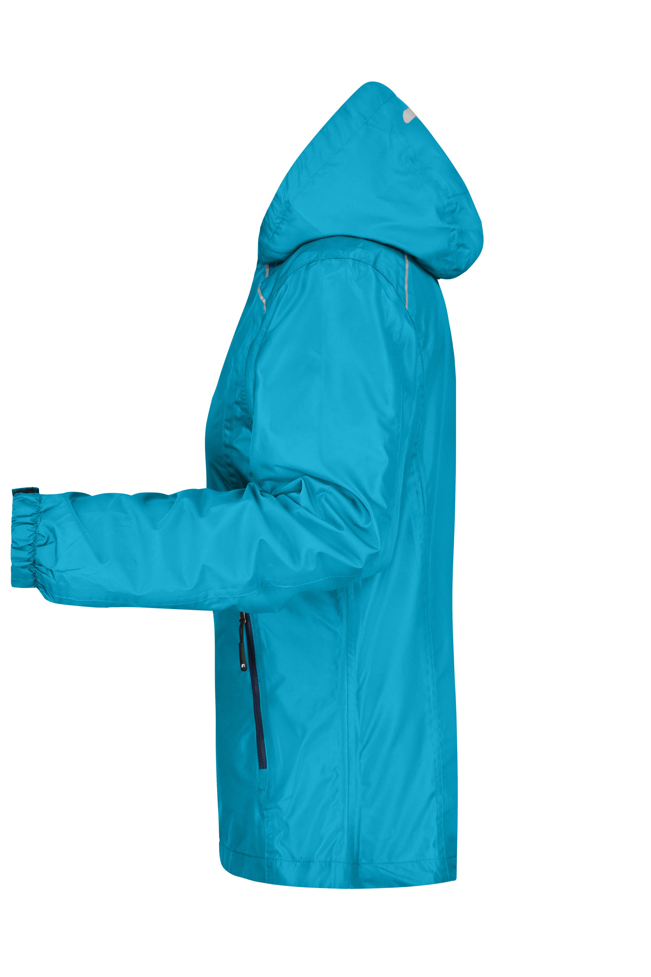 Ladies Ladies' Rain Jacket Turquoise/iron-grey-Daiber