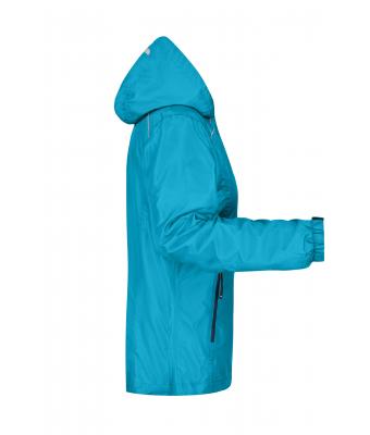 Ladies Ladies' Rain Jacket Turquoise/iron-grey-Daiber