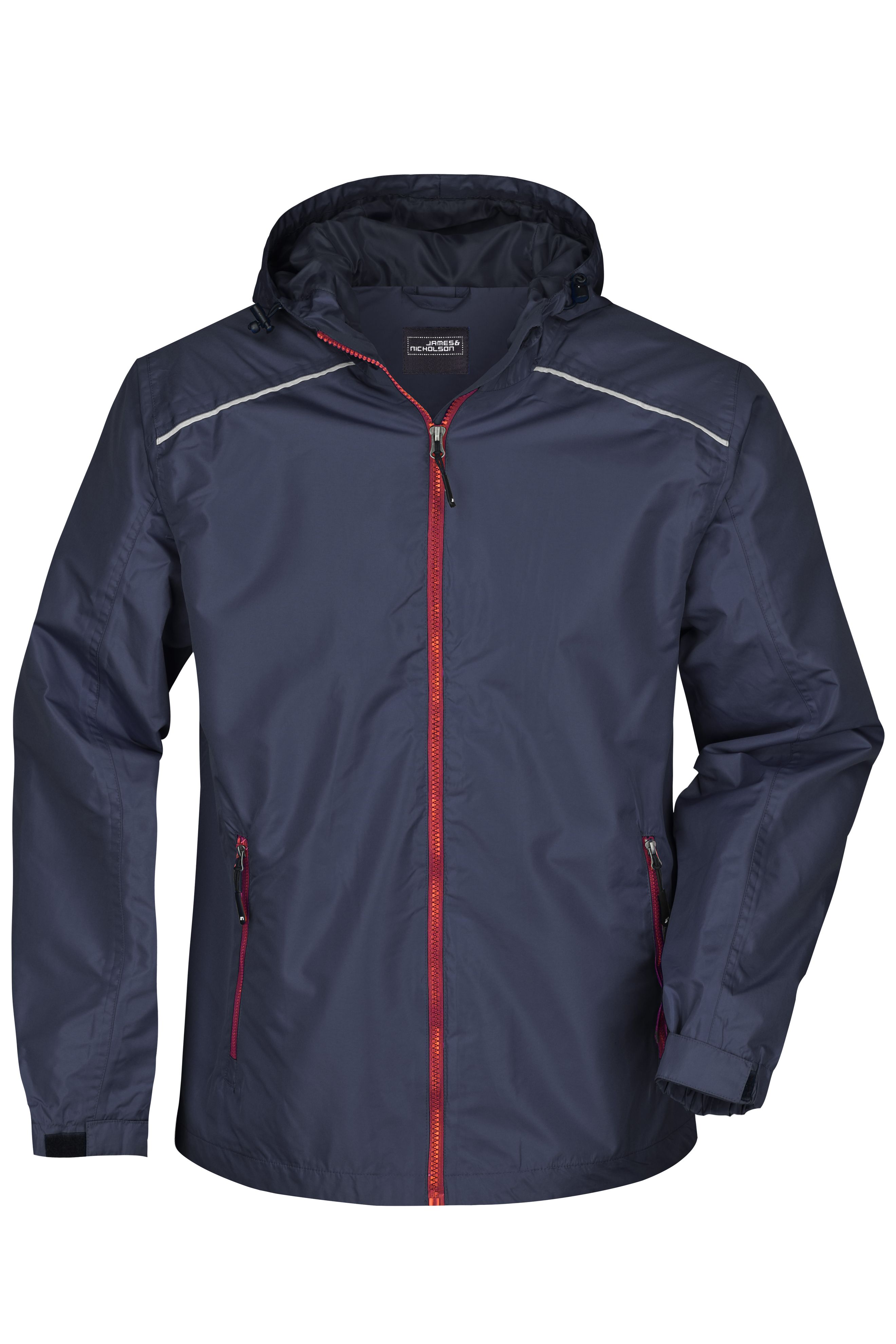 Men Men's Rain Jacket Navy/red-Daiber