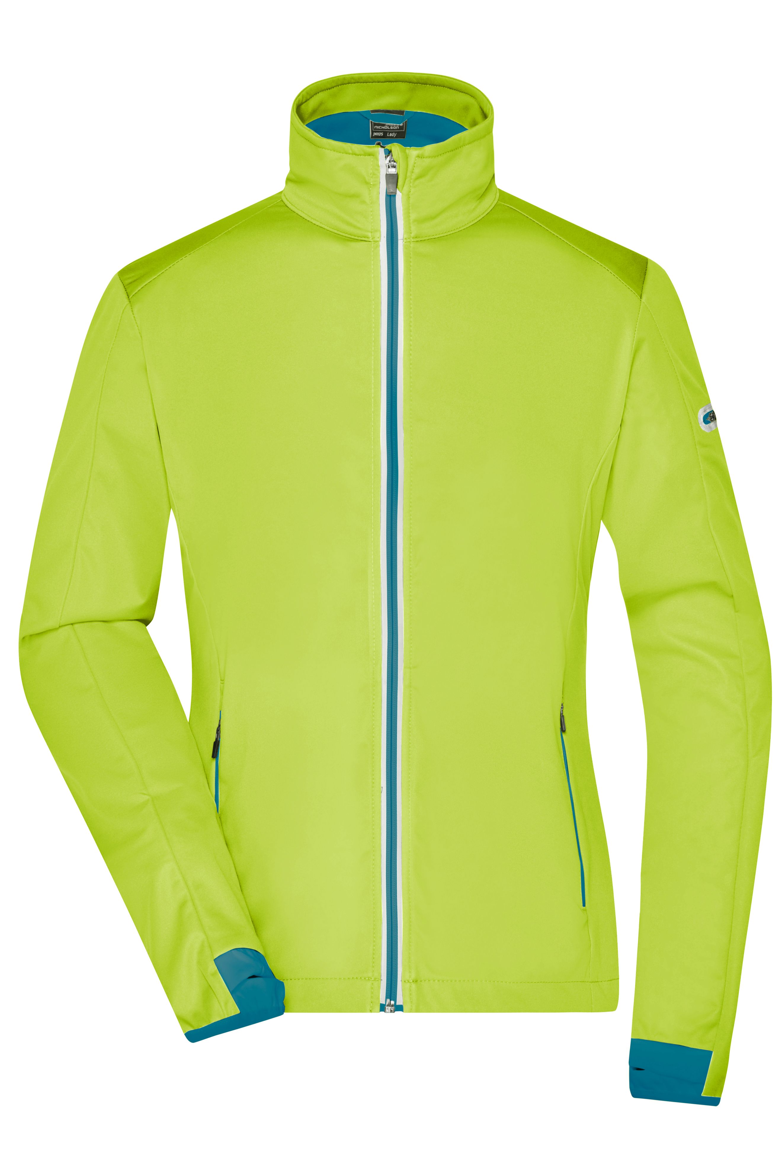 Damen Ladies' Sports Softshell Jacket Bright-yellow/bright-blue-Daiber