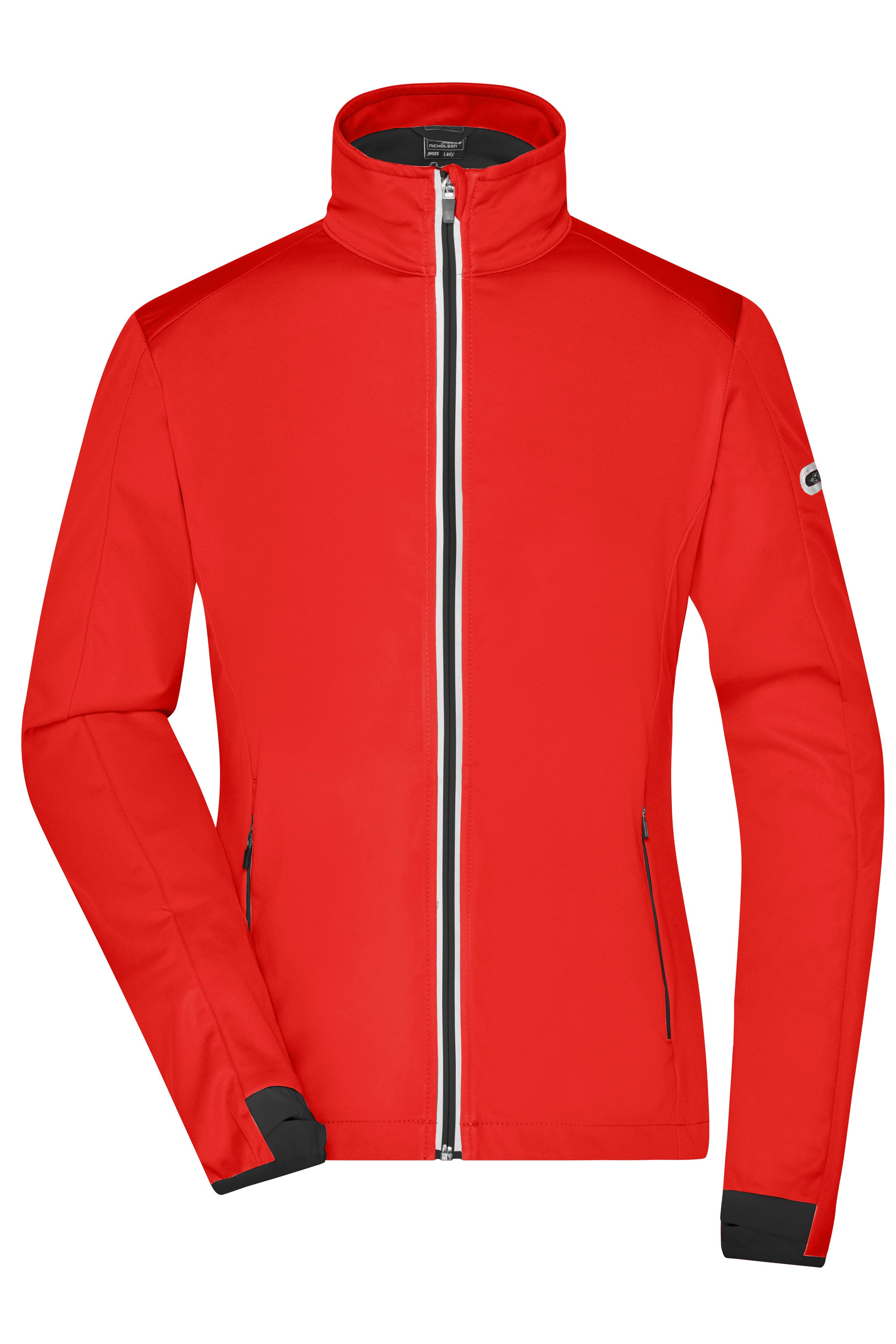 Damen Ladies Sports Softshell Jacket Bright Orange Black Daiber