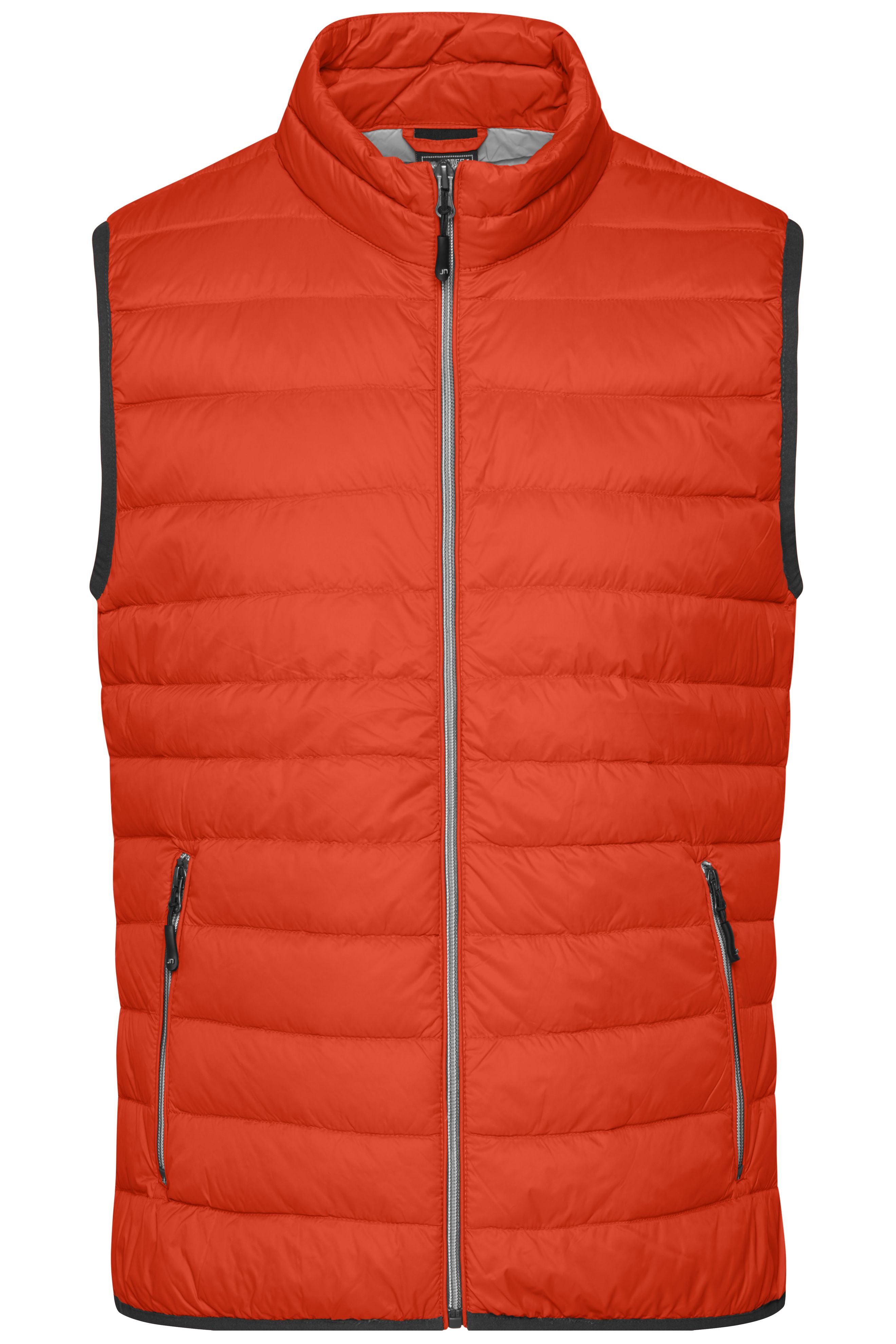 Herren Mens Down Vest Burnt Orange Silver Daiber