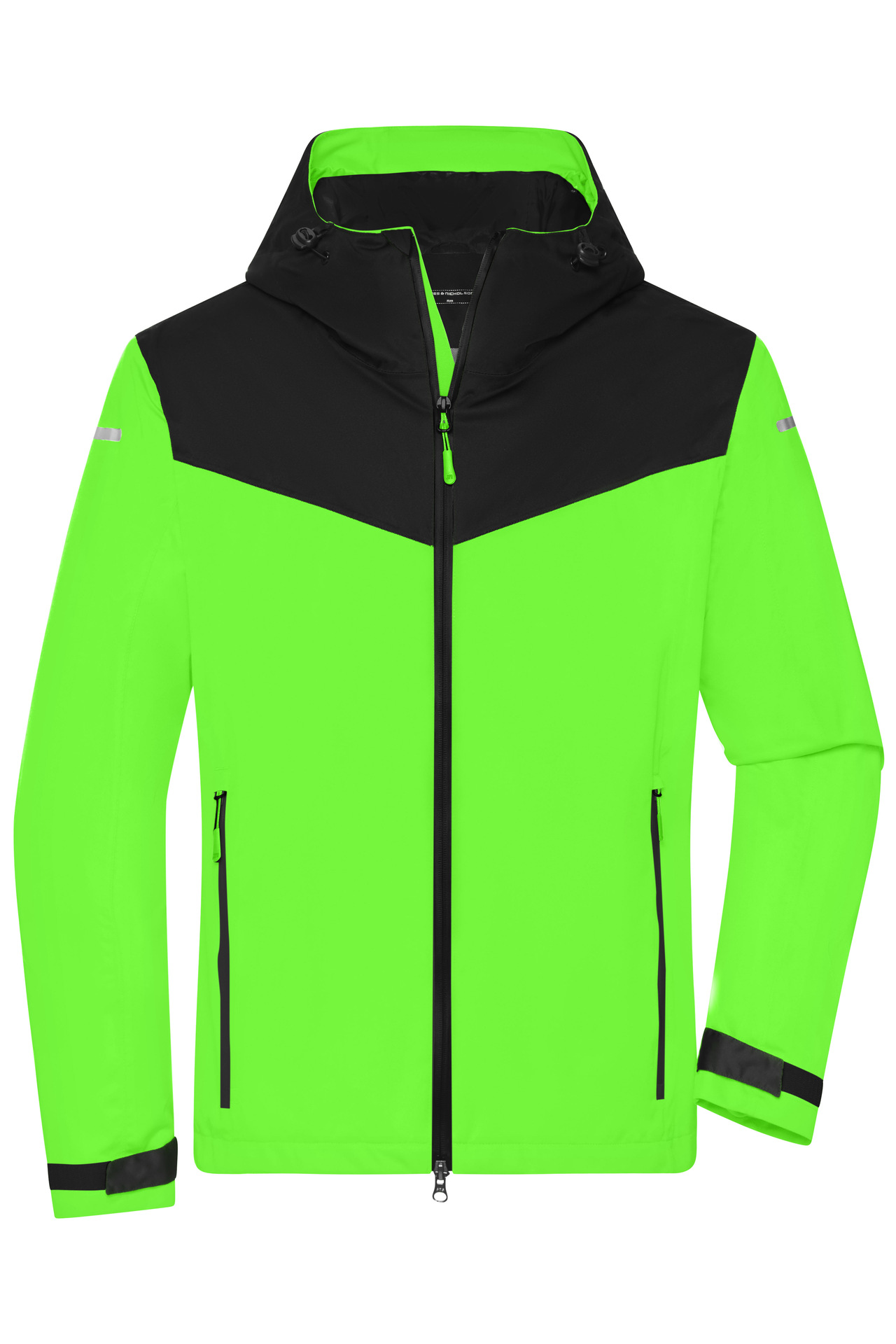 Men Men's Allweather Jacket Bright-green/black-Daiber