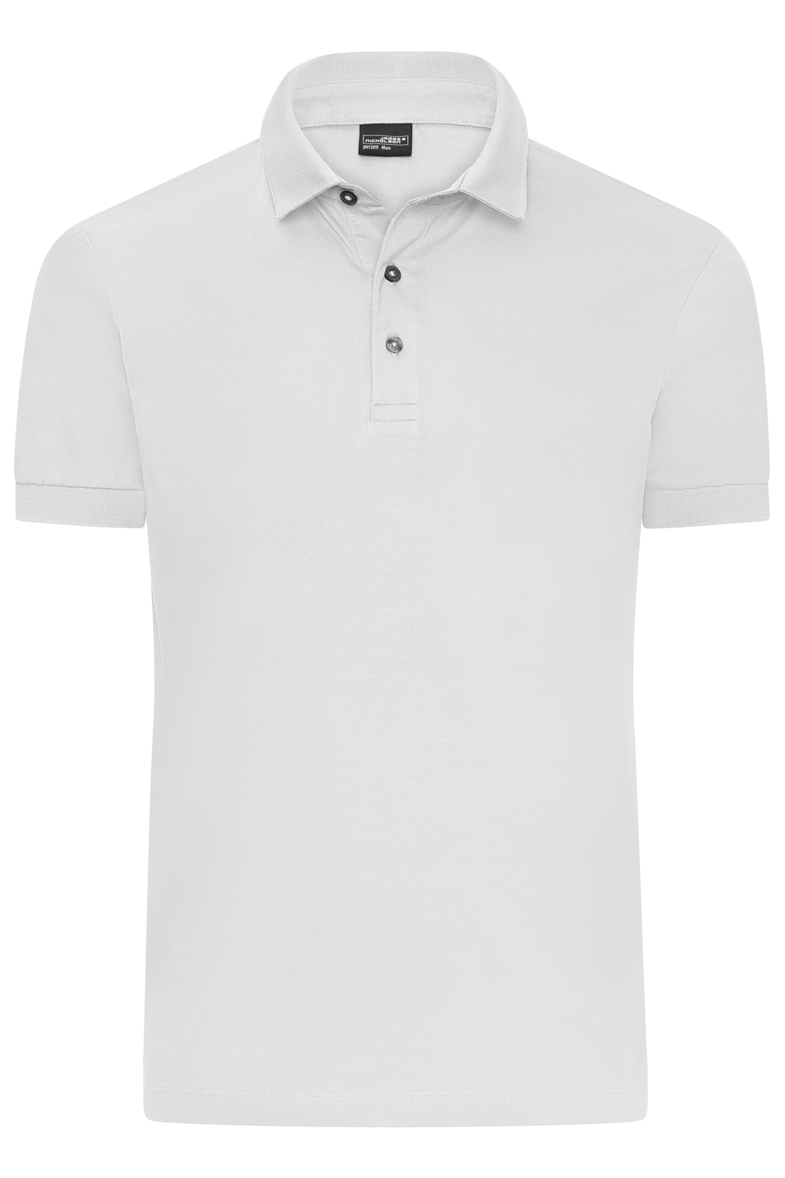 Men Men's Mercerised Polo White-Daiber