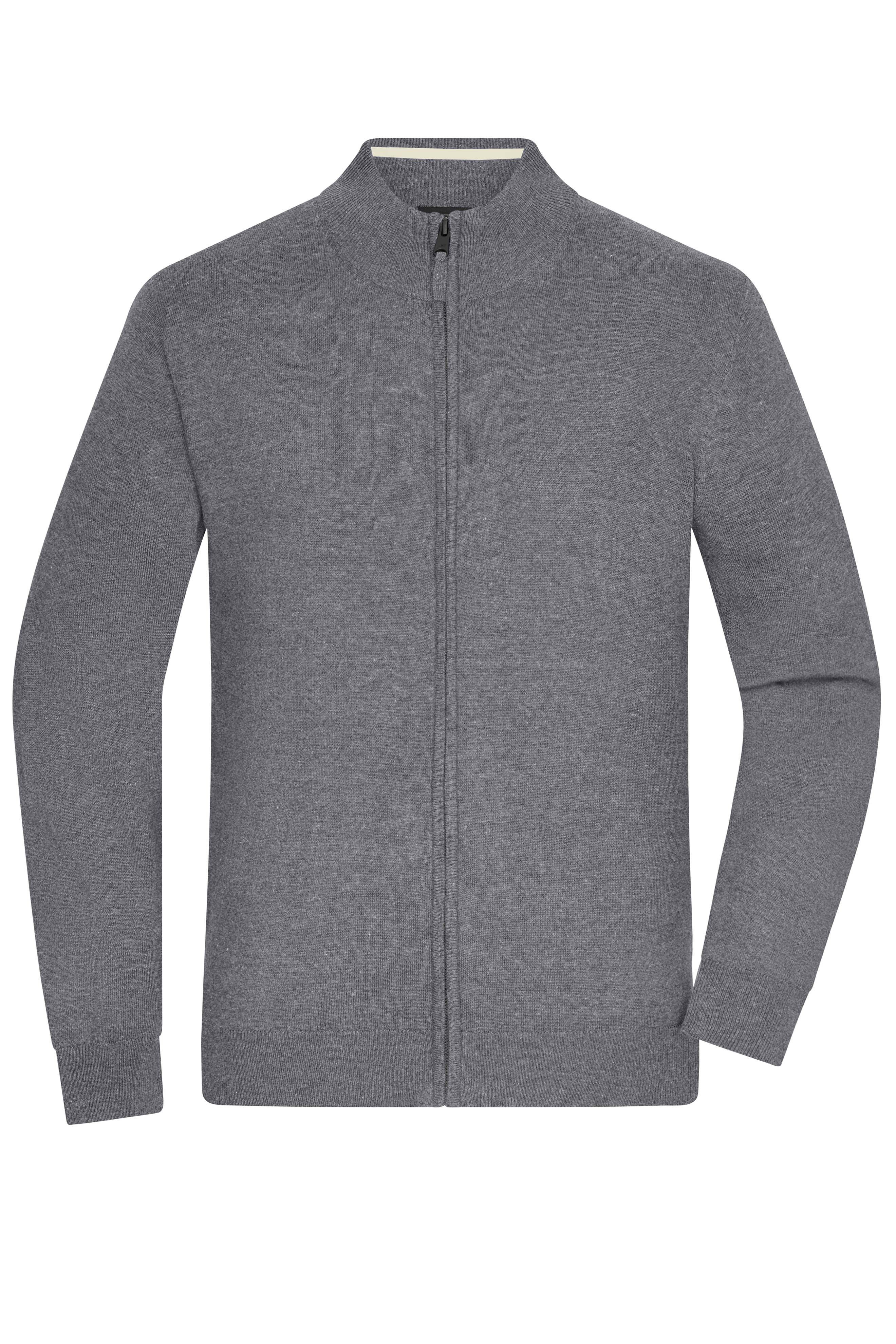 Men Men's Zip-Cardigan Grey-heather-Daiber