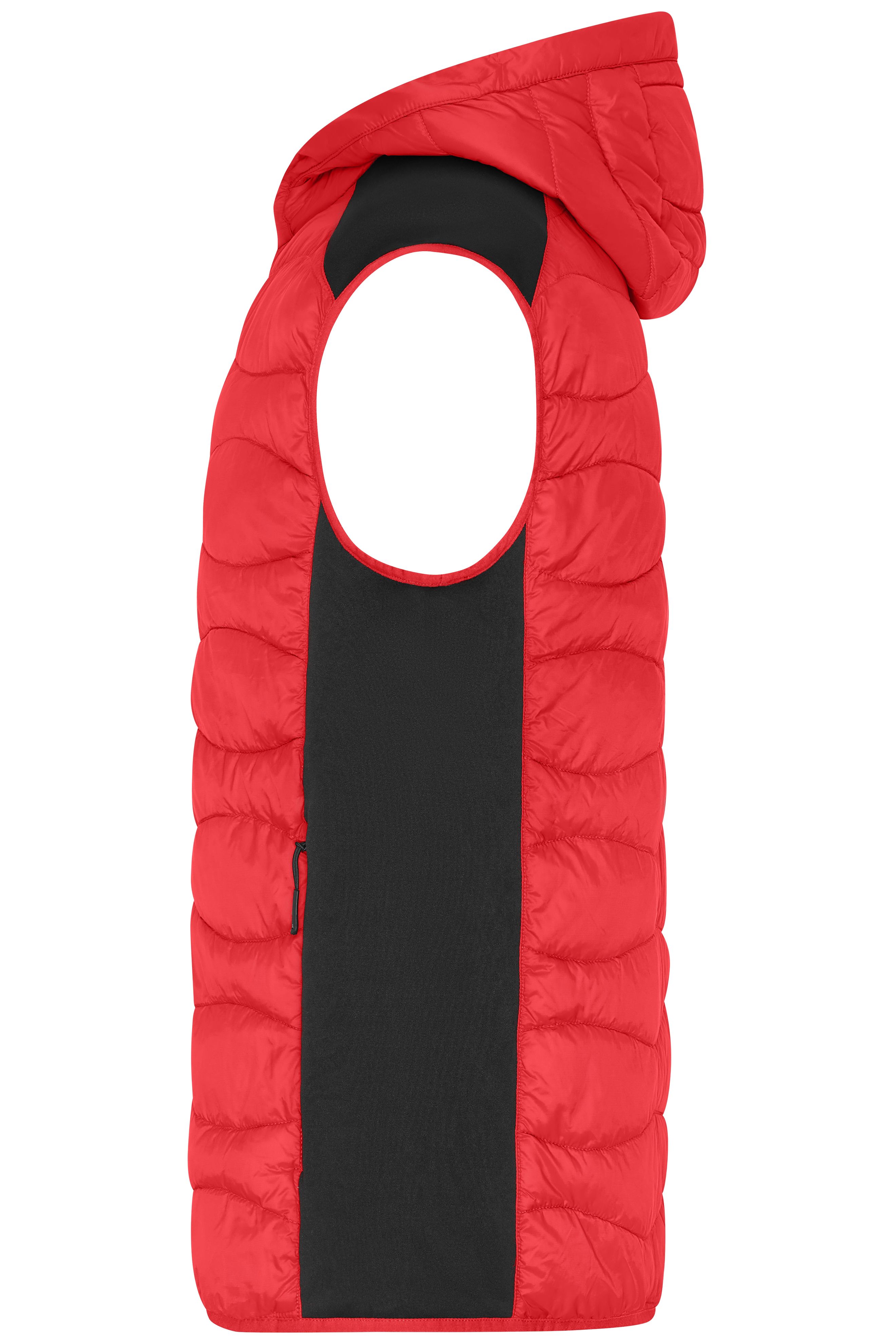Men Mens Hybrid Vest Red Black Daiber