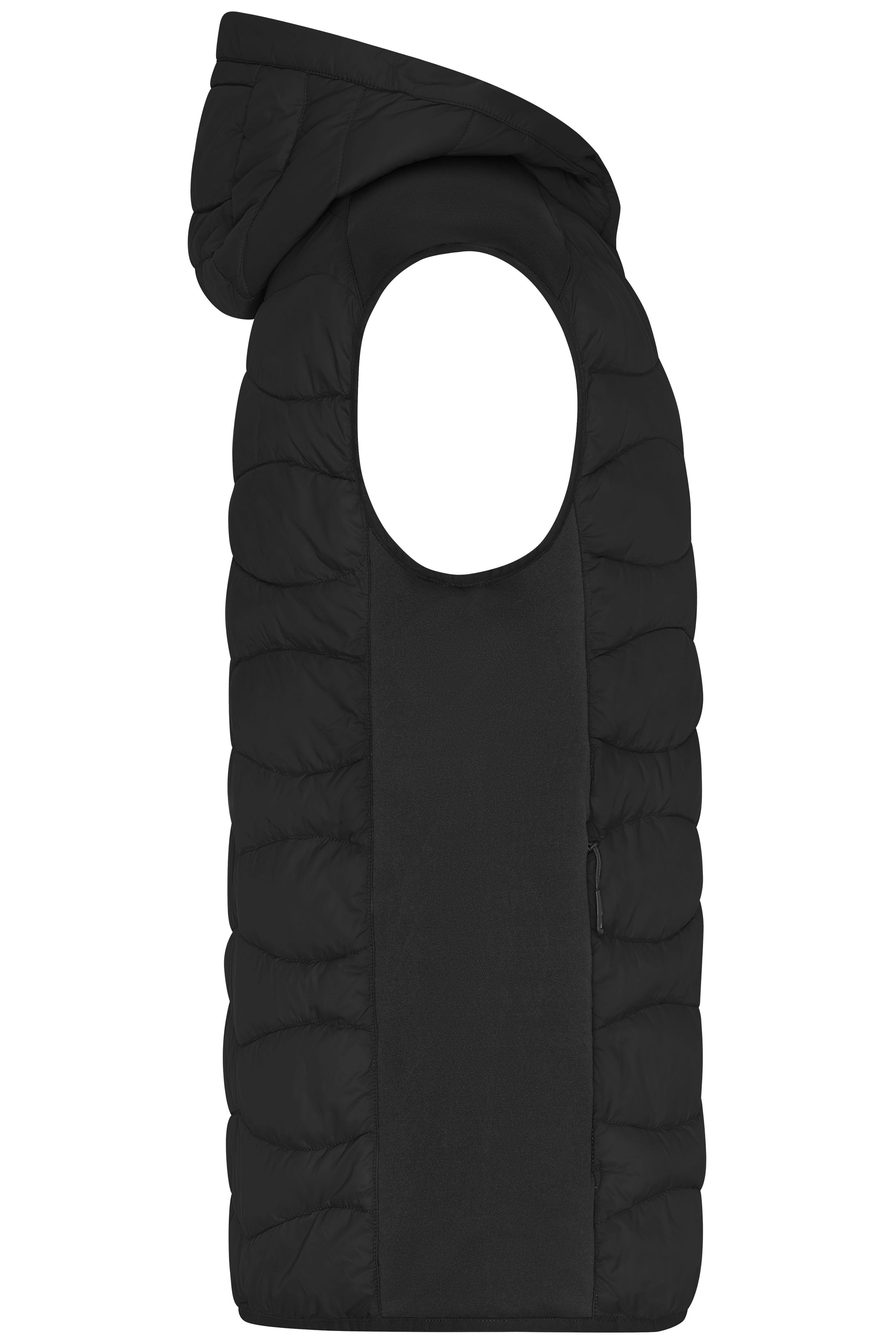 Herren Mens Hybrid Vest Black Black Daiber