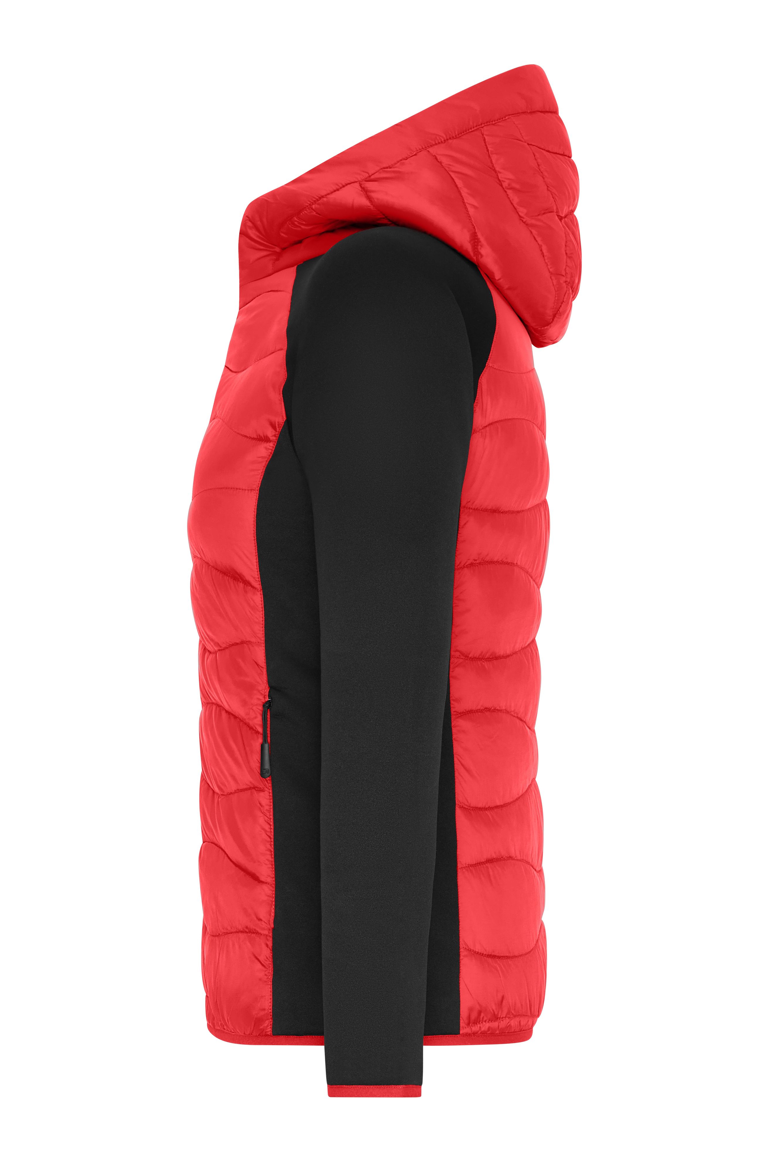 Ladies Ladies' Hybrid Jacket Red/black-Daiber