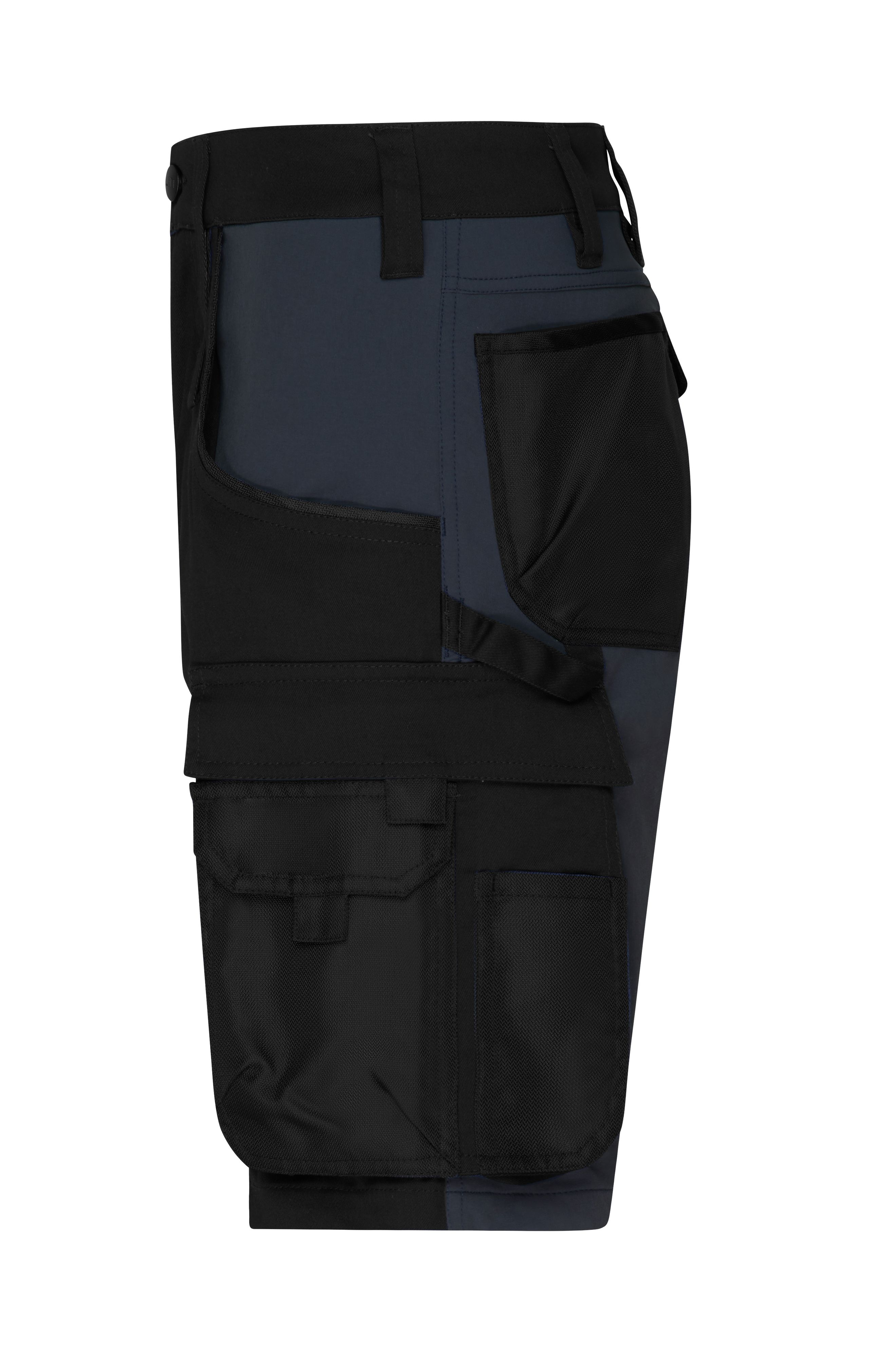 Unisex Workwear Stretch-Bermuda Slim Line GRS & OCS Blended Black ...