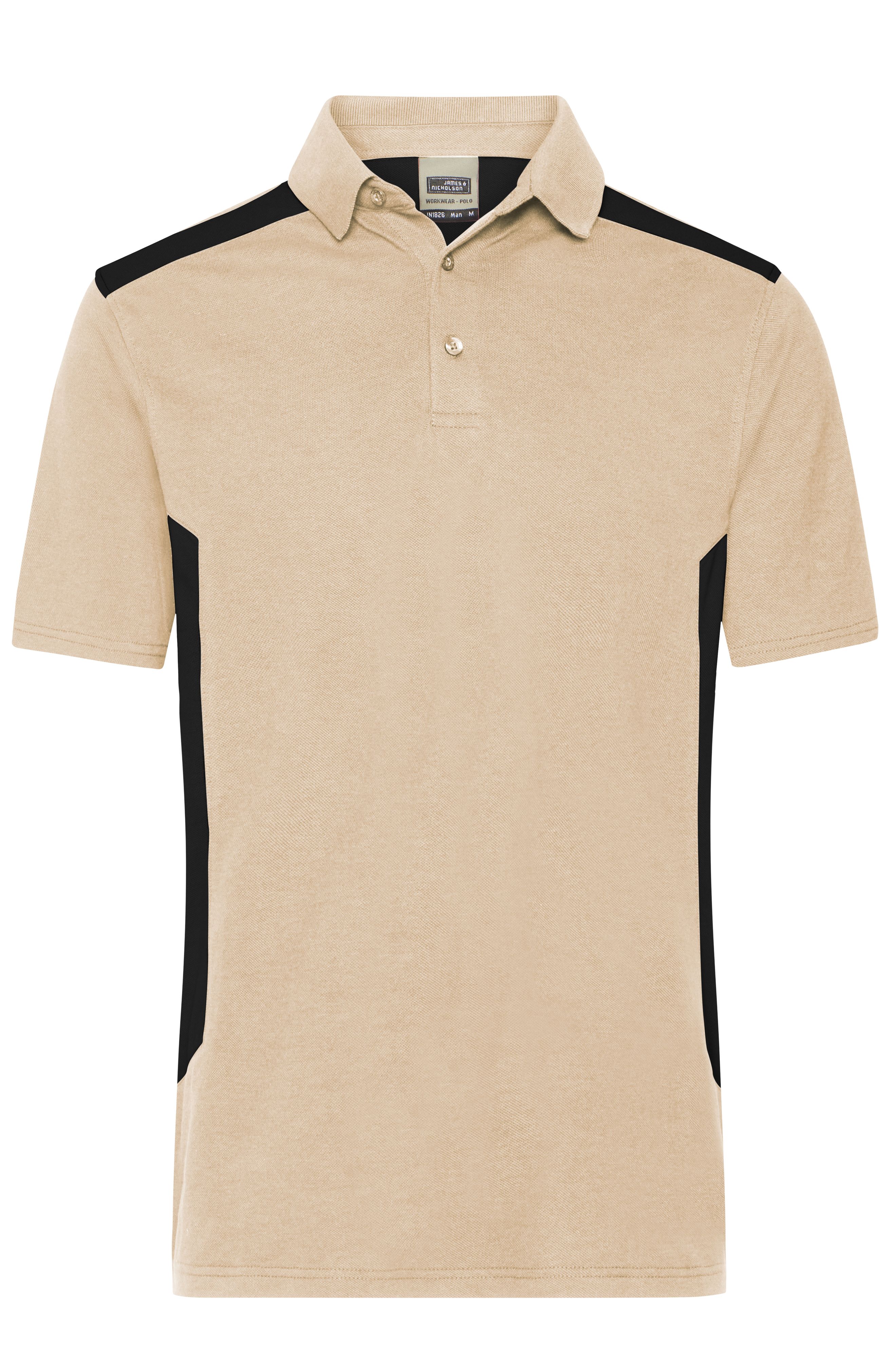 Men Men's Workwear Polo - STRONG - Stone/black-Daiber