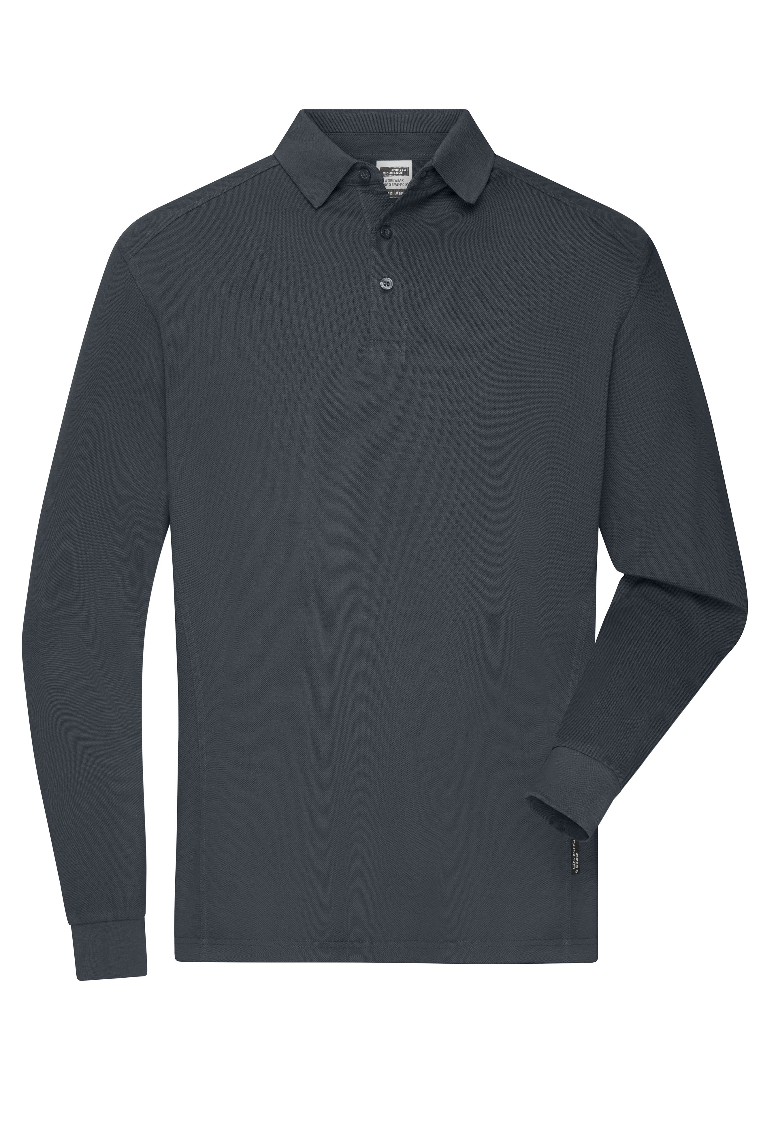 Men Men's Workwear-Longsleeve Polo OCS Blended Carbon-Daiber