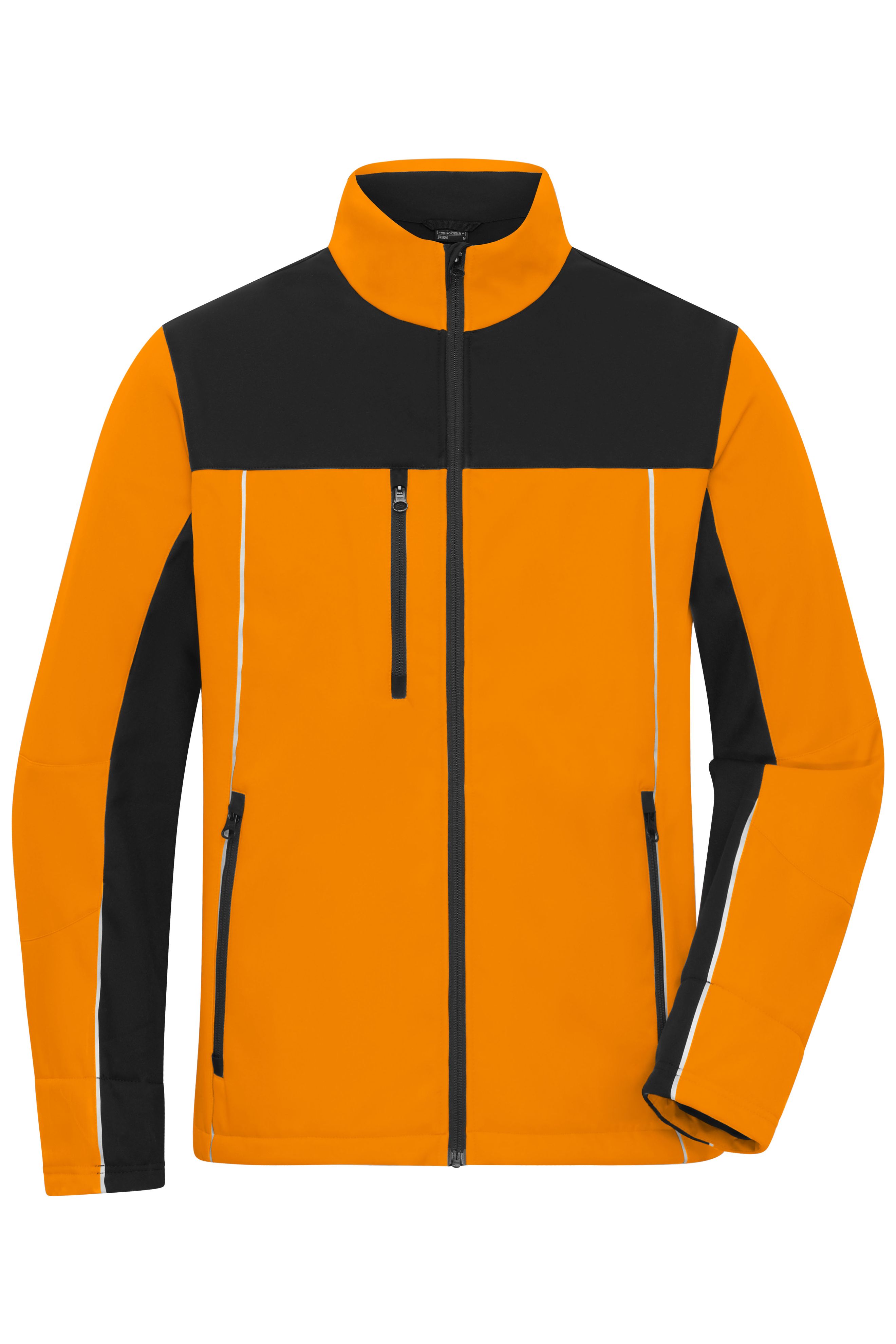 Unisex Signal-Workwear Softshell Jacket Neon-orange/black-Daiber