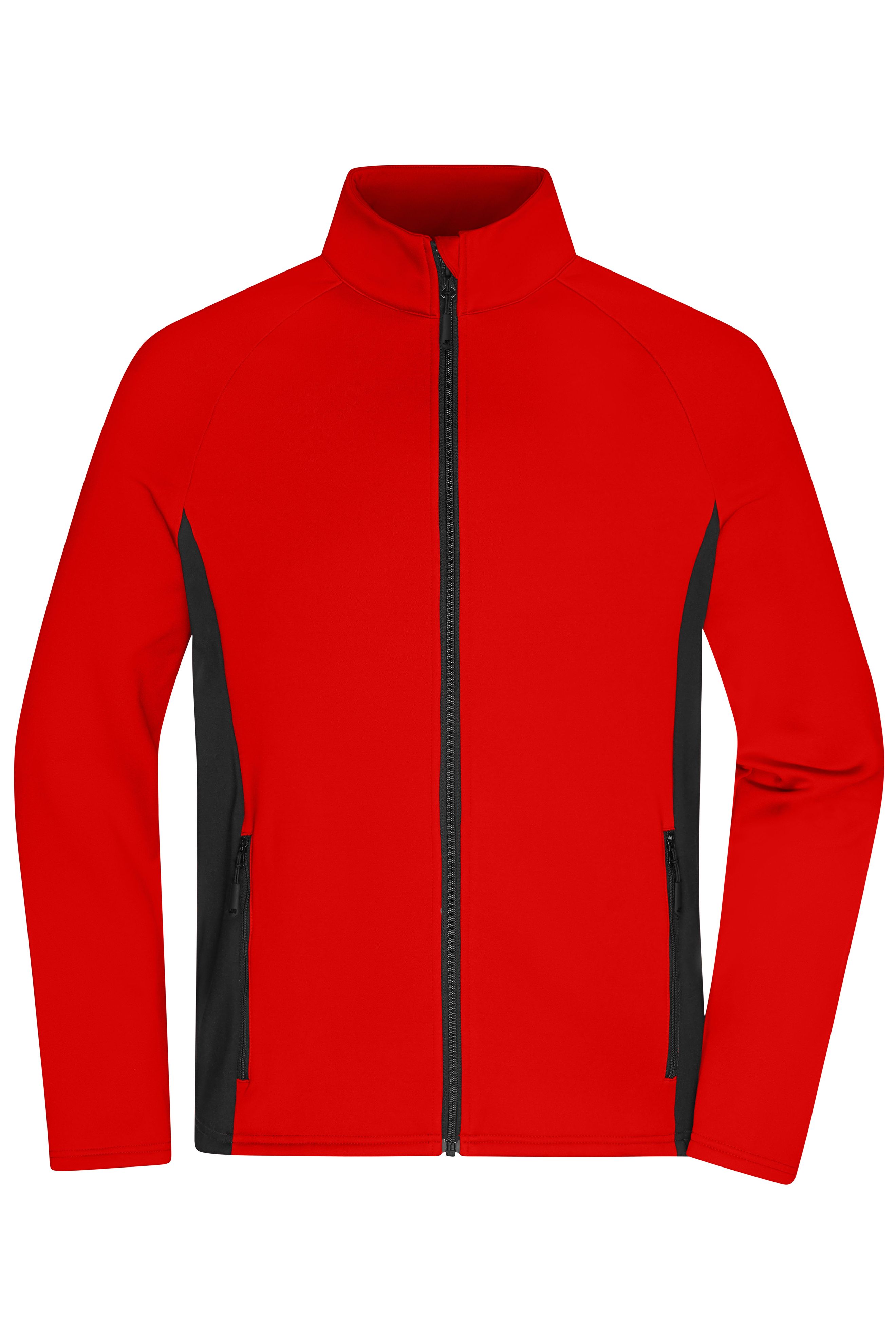 Men Men's Stretchfleece Jacket Red/black-Daiber