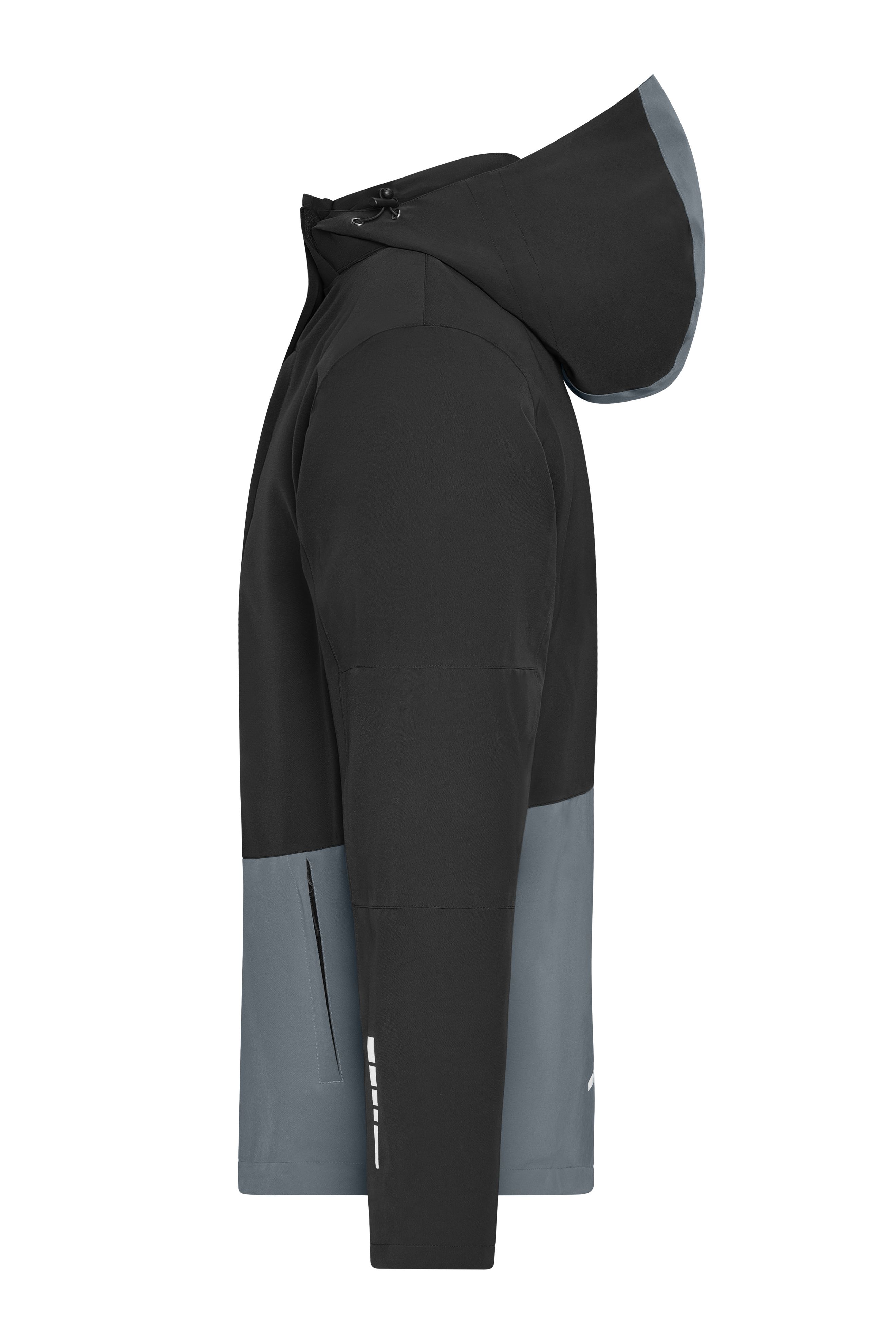 Unisex Workwear Hardshell Rainjacket Black/metal-grey-Daiber